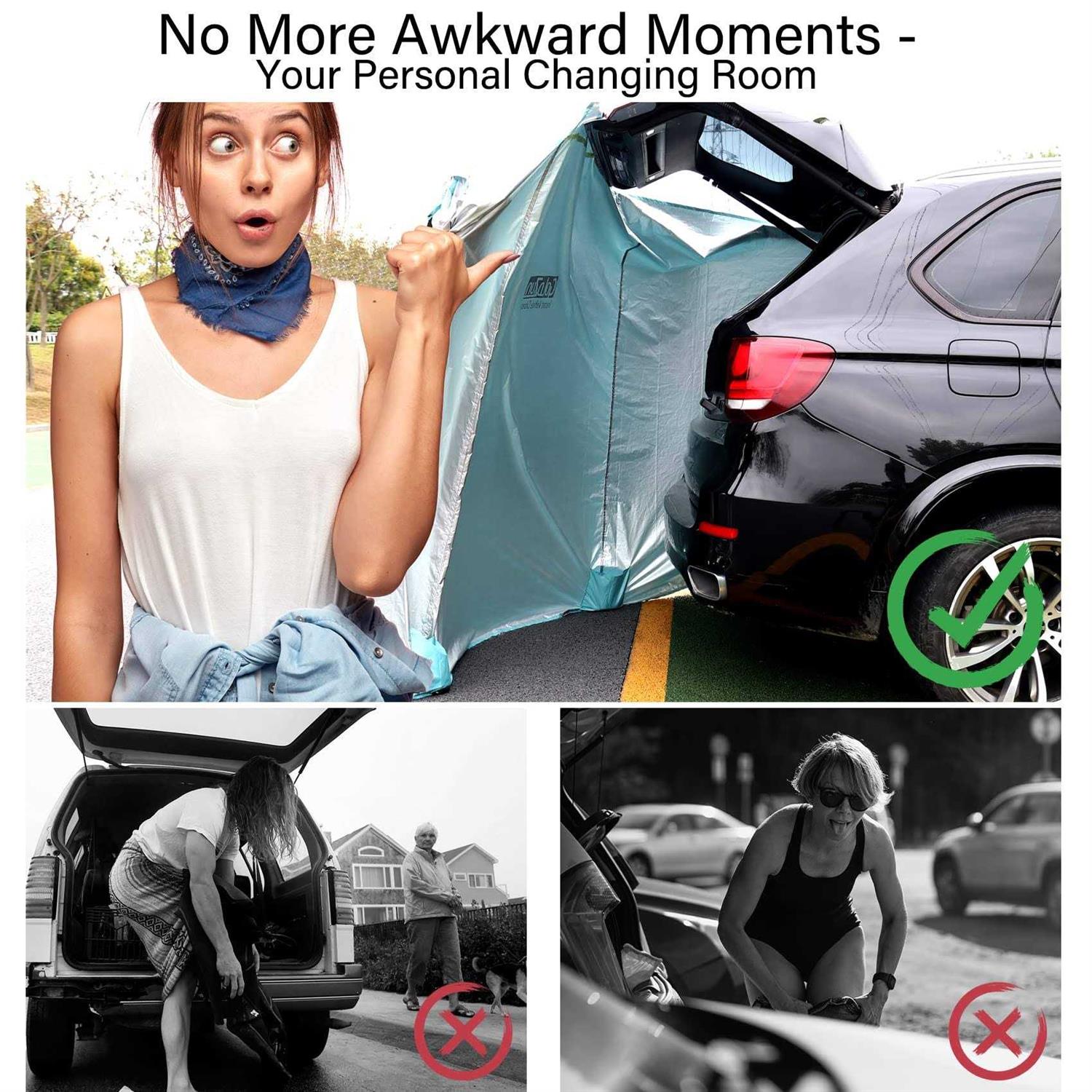 Goldzun Hatchback Cabana with Magnets Easy to Set Up Personal Changing ...