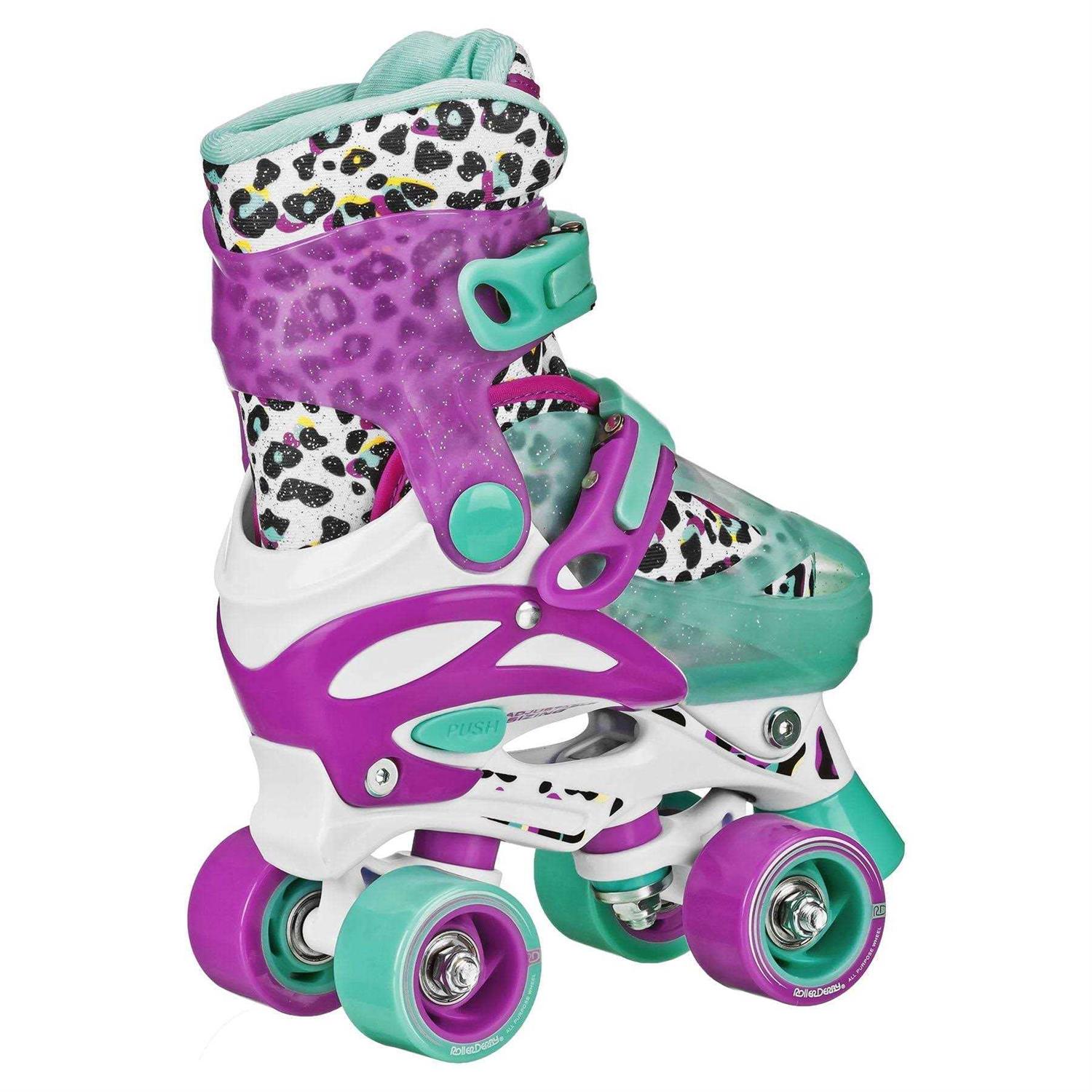 Roller Derby Sprinter Girl's 2-in-1 Quad Roller and Inline Skates Combo ...