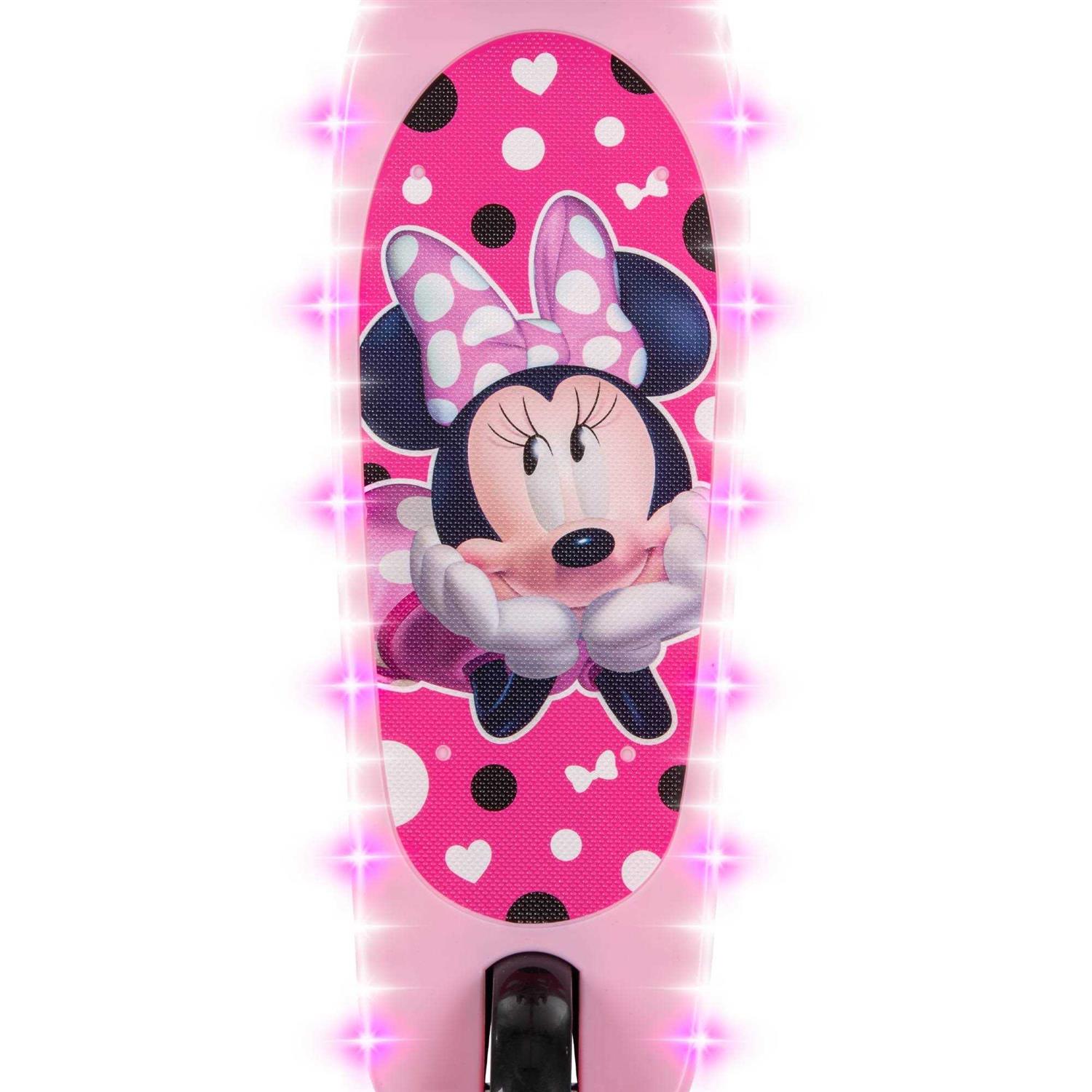 Disney Minnie 3-Wheel Lights and Sounds Tilt n' Turn Scooter for Girls ...