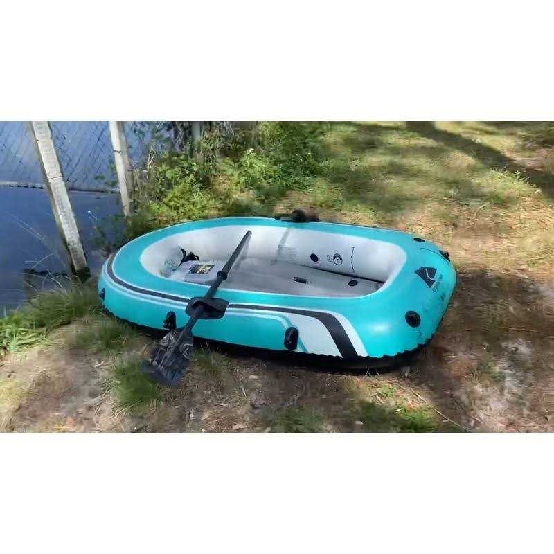 Ozark Trail 77 in. x 40 in. 2 Person Inflatable PVC Raft - Sports ...