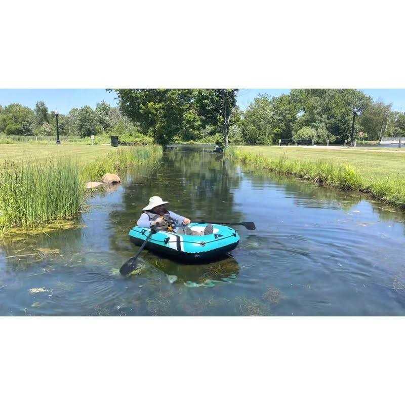 Ozark Trail 77 in. x 40 in. 2 Person Inflatable PVC Raft - Sports ...