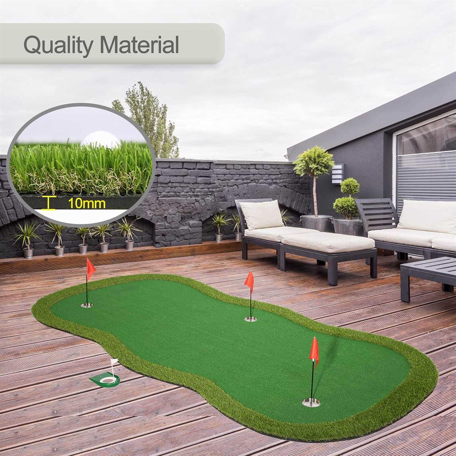 Chriiena Golf Putting Green Practice Putting Green Mat - Sports ...