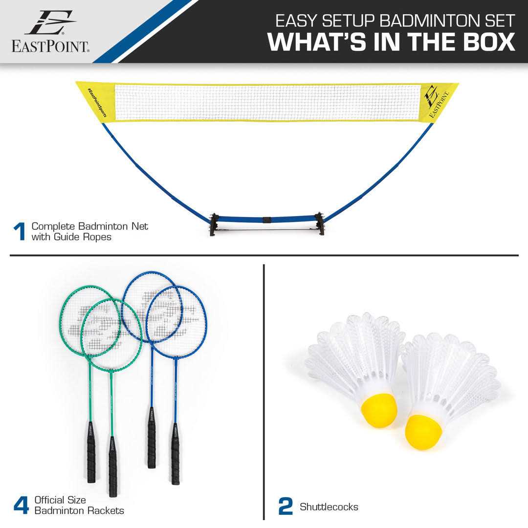 EastPoint Sports Easy Setup Badminton Set - Sports Supplies Online Store