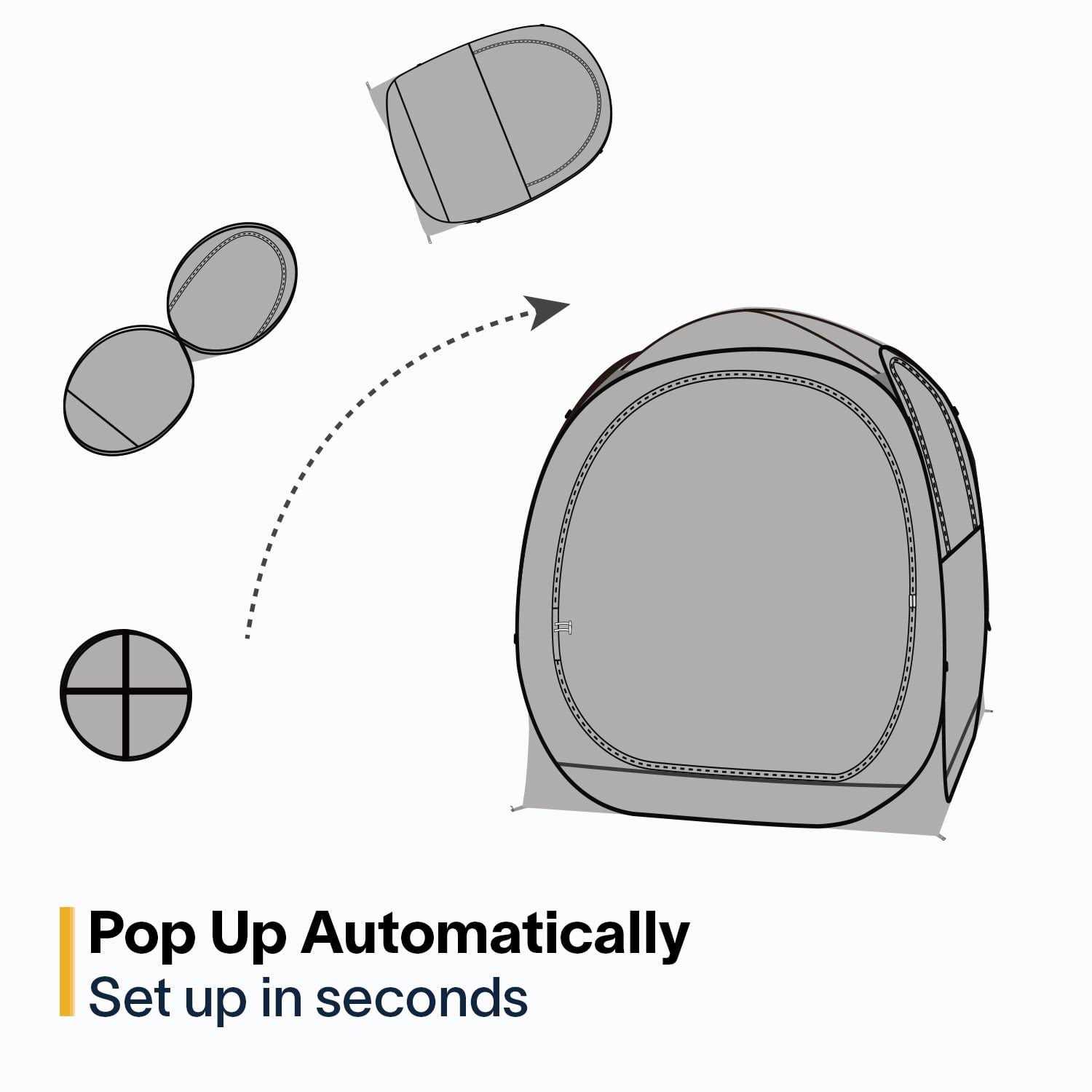 Eighteentek Sports Tent Weather Proof Pod Bubble Tent Outdoor Instant ...