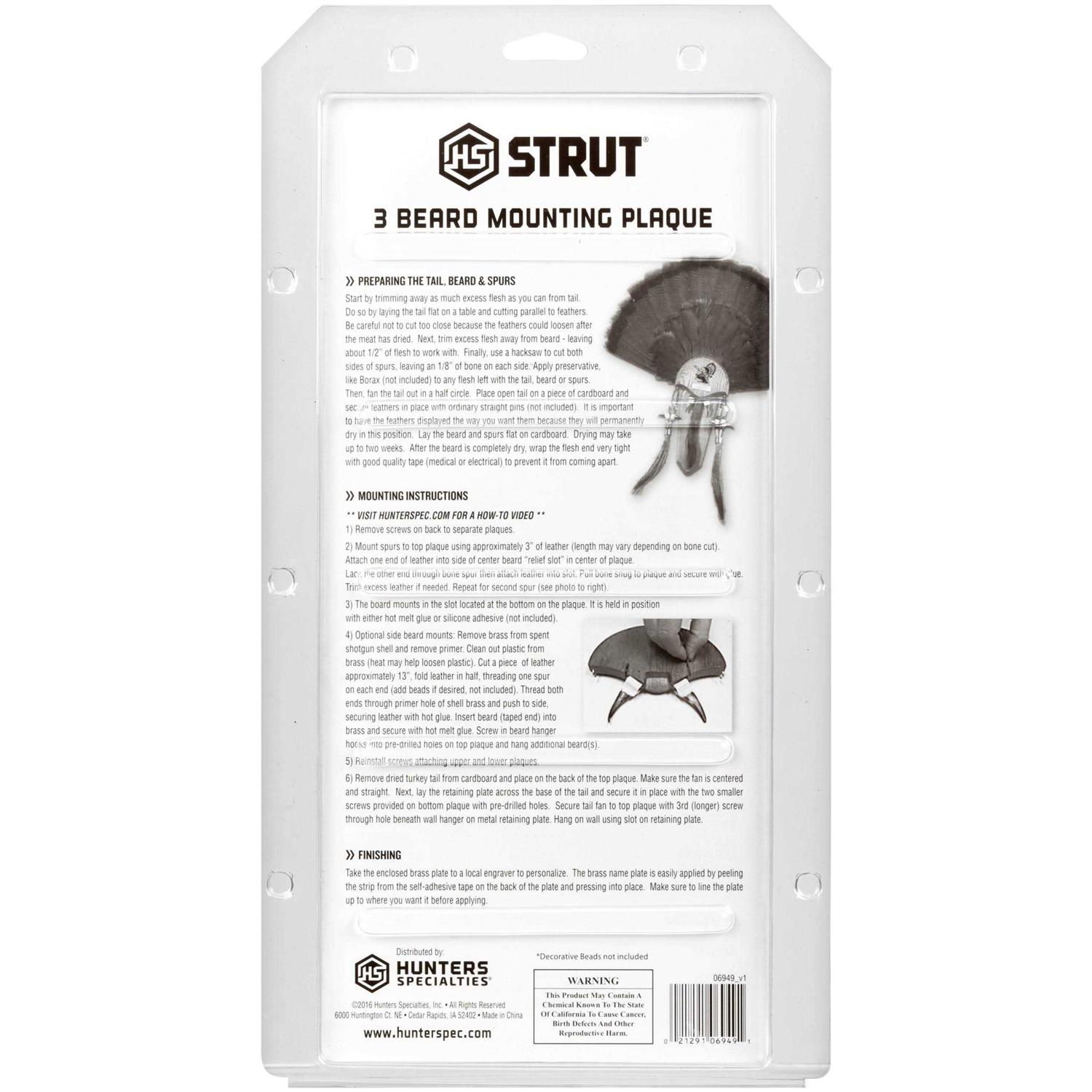 Hs Strut Mounting Plaque Three Beard - Sports Supplies Online Store