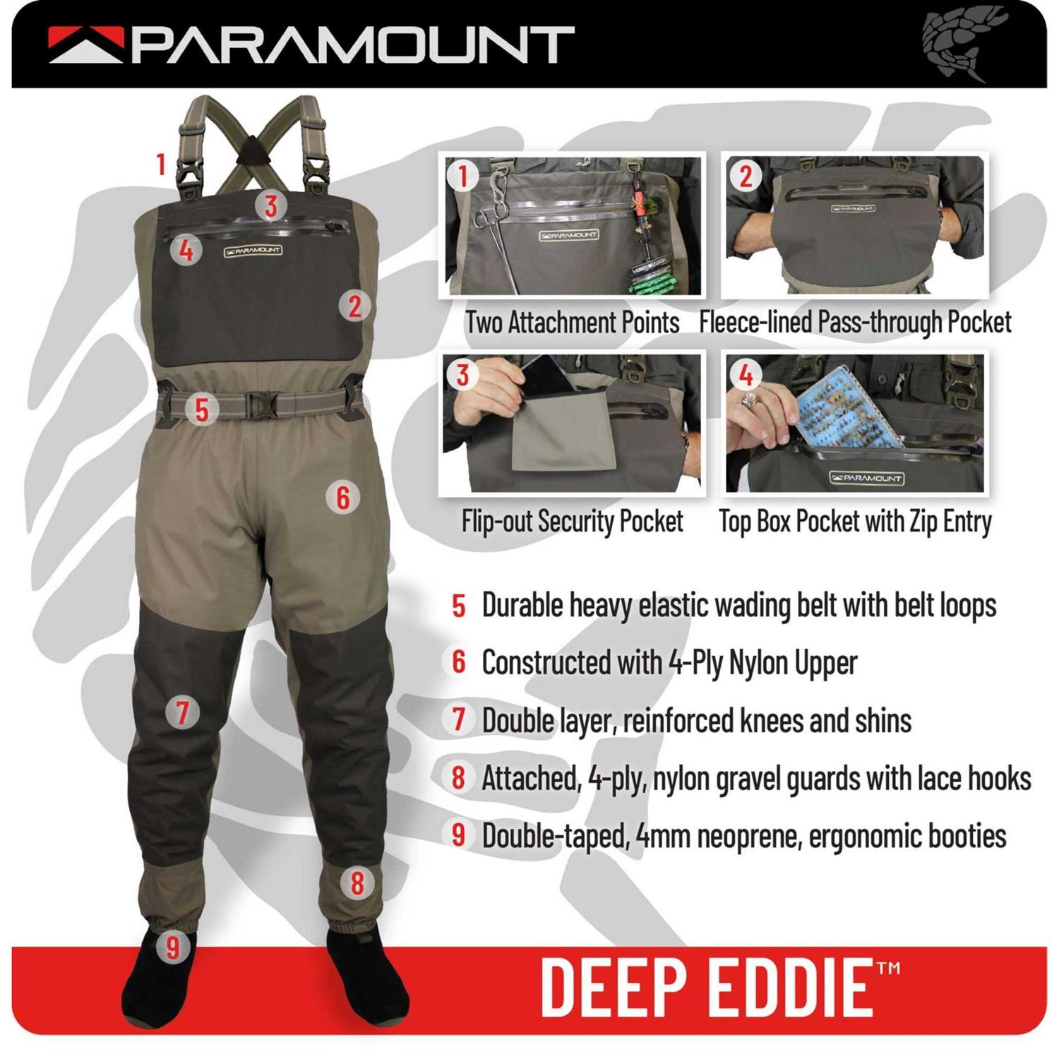 Paramount Deep Eddy Chest Waders - Sports Supplies Online Store