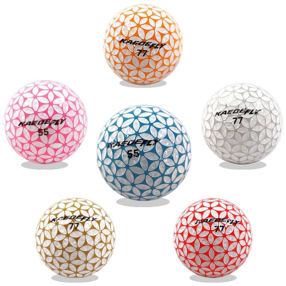 Kaede Fly Distance Golf Balls 2 Tone Colored 6 Balls - Sports Supplies ...