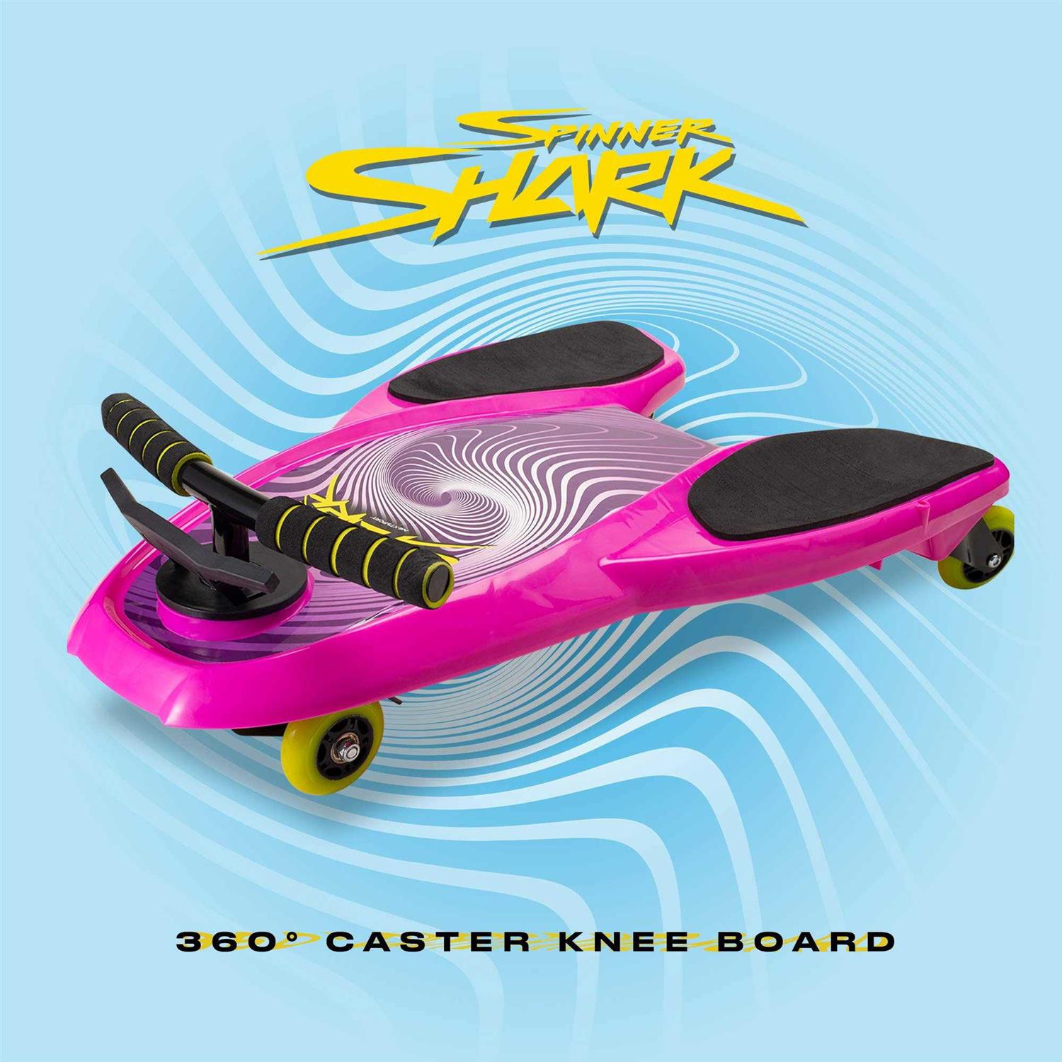 Spinner Shark Drifting Kneeboard Ride On Caster Board for Kids - Sports ...