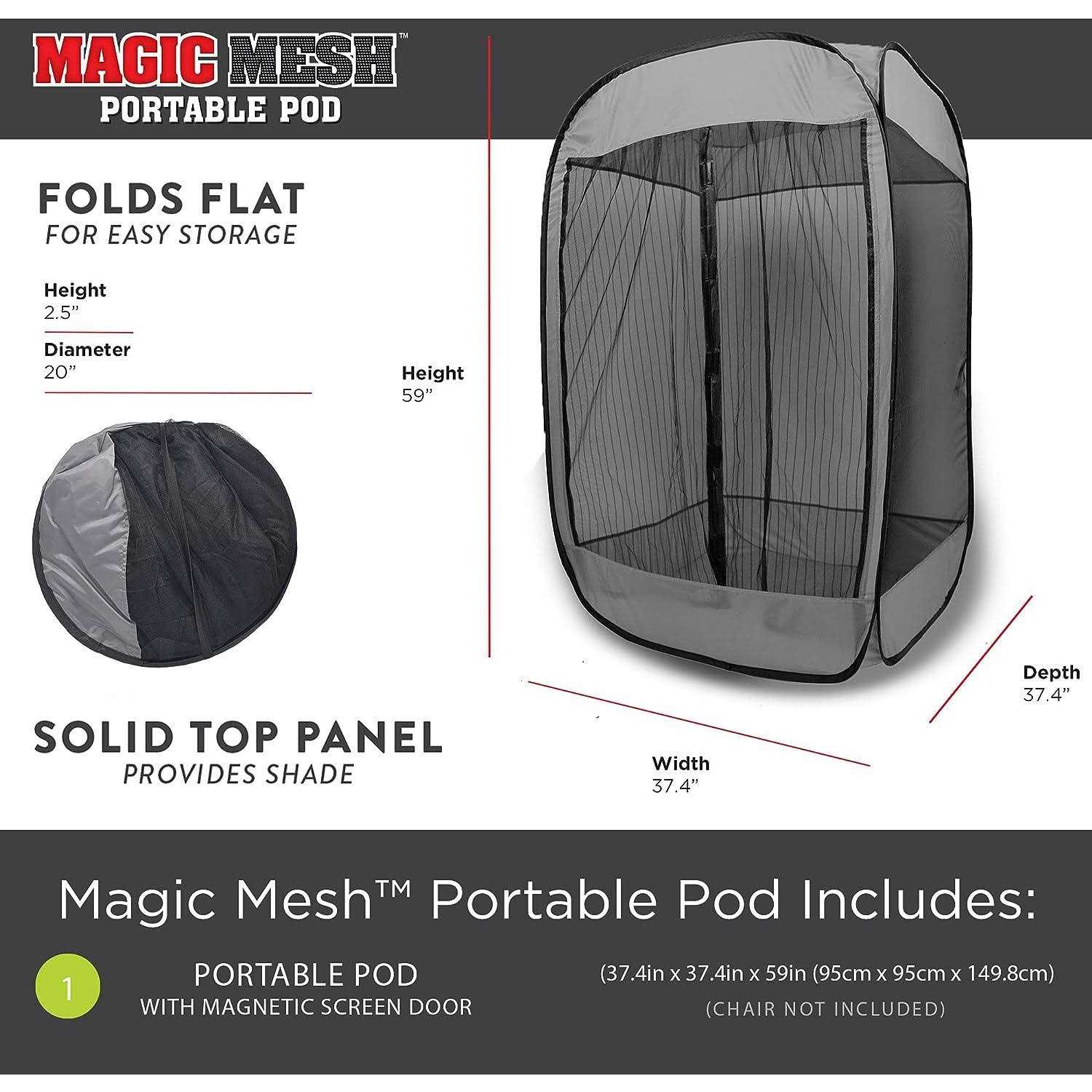 Magic Mesh Personal Portable Pod Modular Design Magnetic Door Panel ...