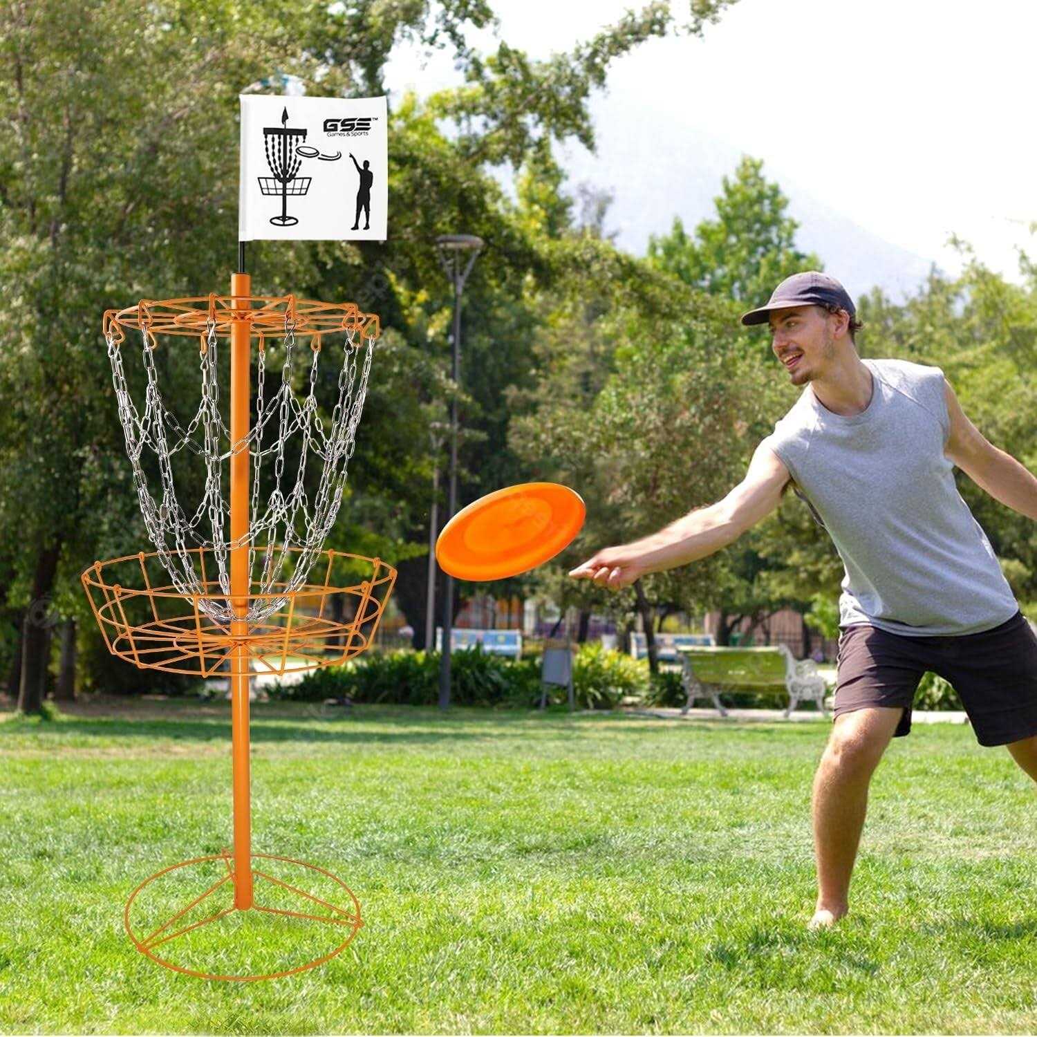 GSE Games & Sports Expert GSE Portable 12-Chain Disc Golf Targets ...