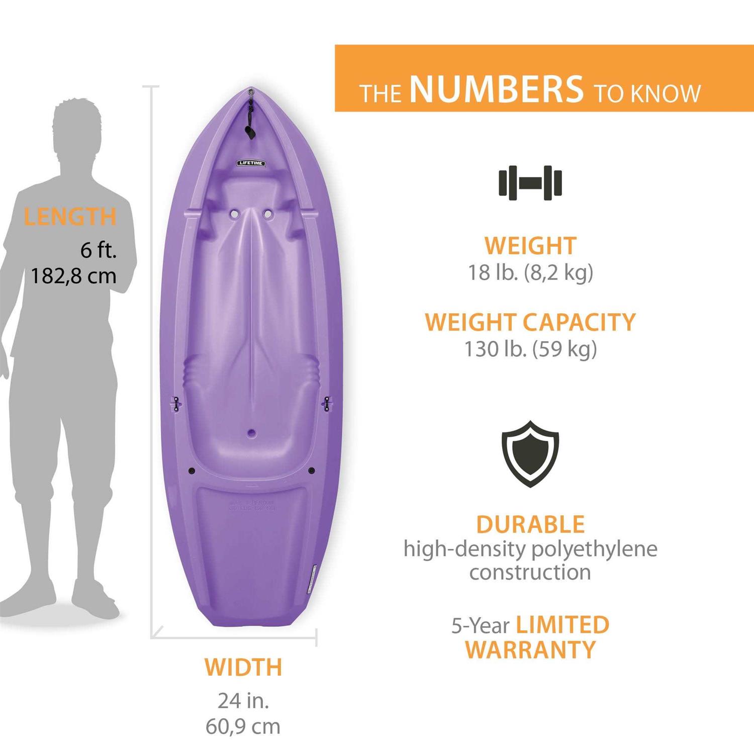 Lifetime Wave Youth Kayak - Sports Supplies Online Store