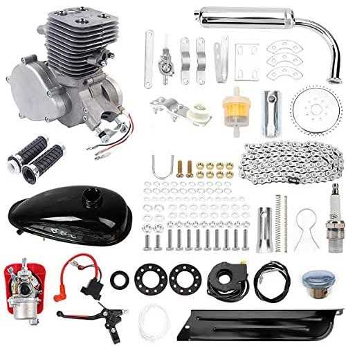 Frederimo 100cc Bicycle Engine Kit 2 Stroke Bike Motor Kit Petrol Gas Motor Conversion Kit Air ...