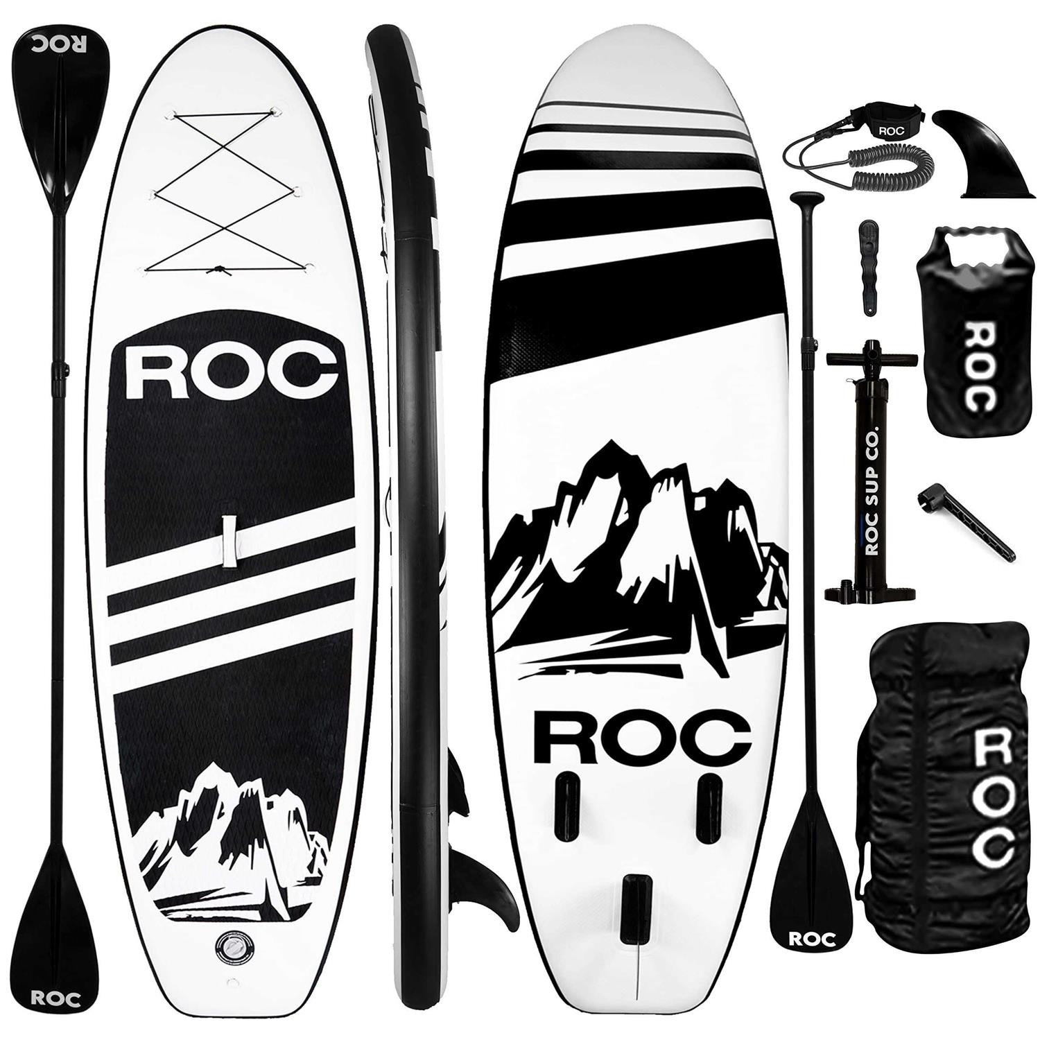 Roc Inflatable Stand Up Paddle Board with Premium sup Accessories ...