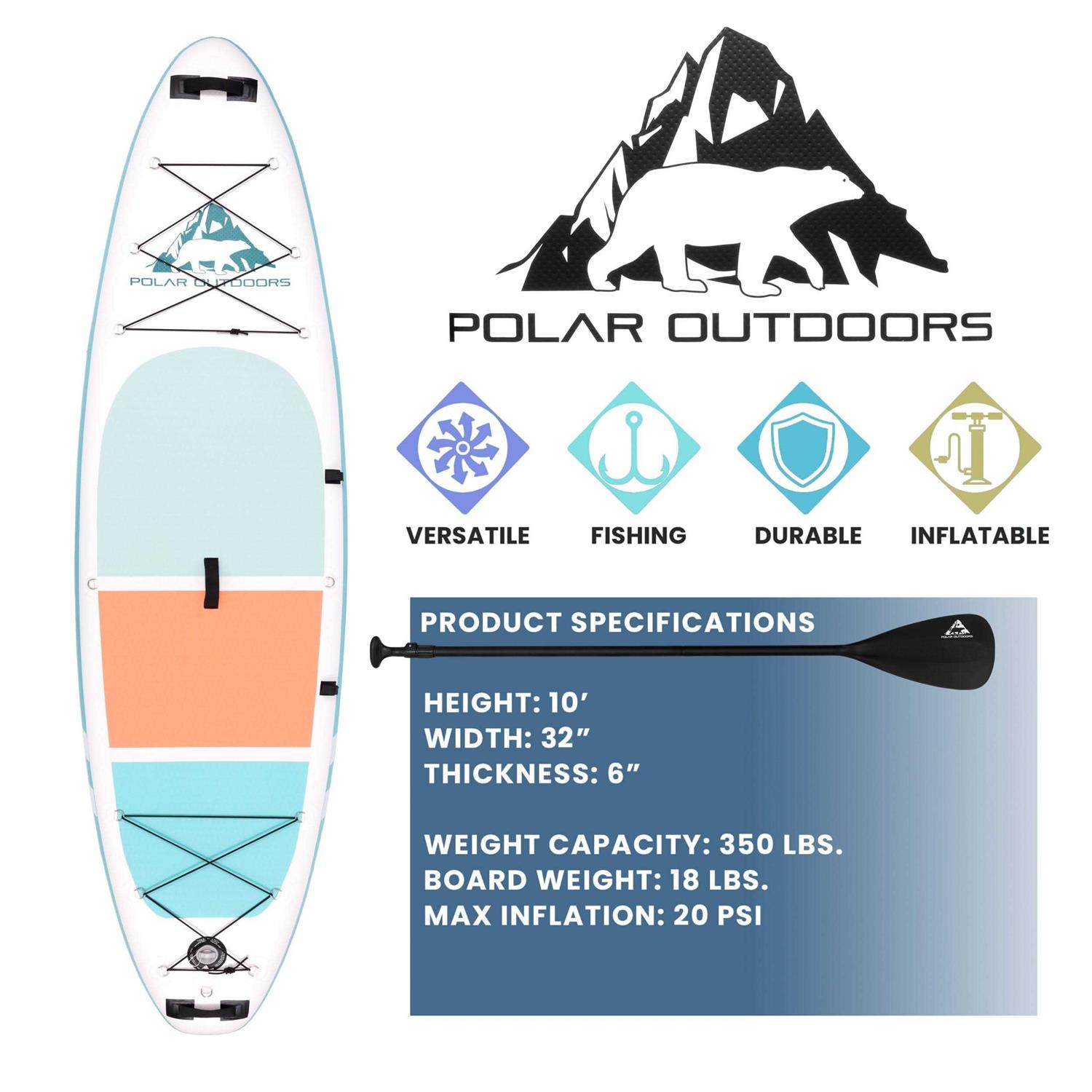 Roc Inflatable Stand Up Paddle Board with Premium sup Accessories ...