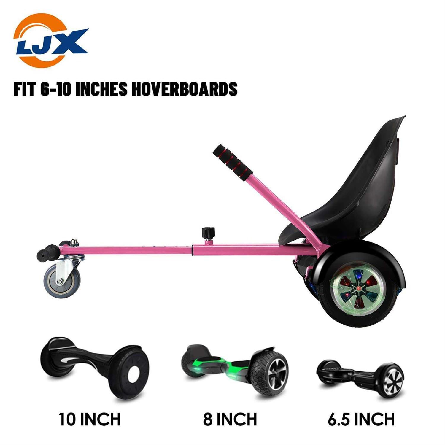 LJX Hoverboard Seat Attachment Go Kart Hoverboard Accessories for 6.5 ...