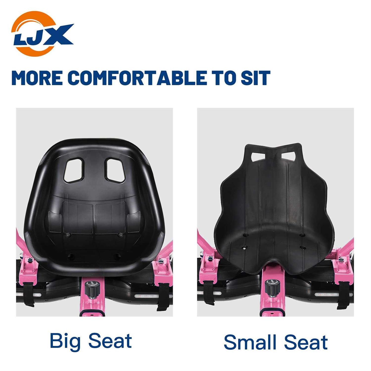 LJX Hoverboard Seat Attachment Go Kart Hoverboard Accessories for 6.5 ...