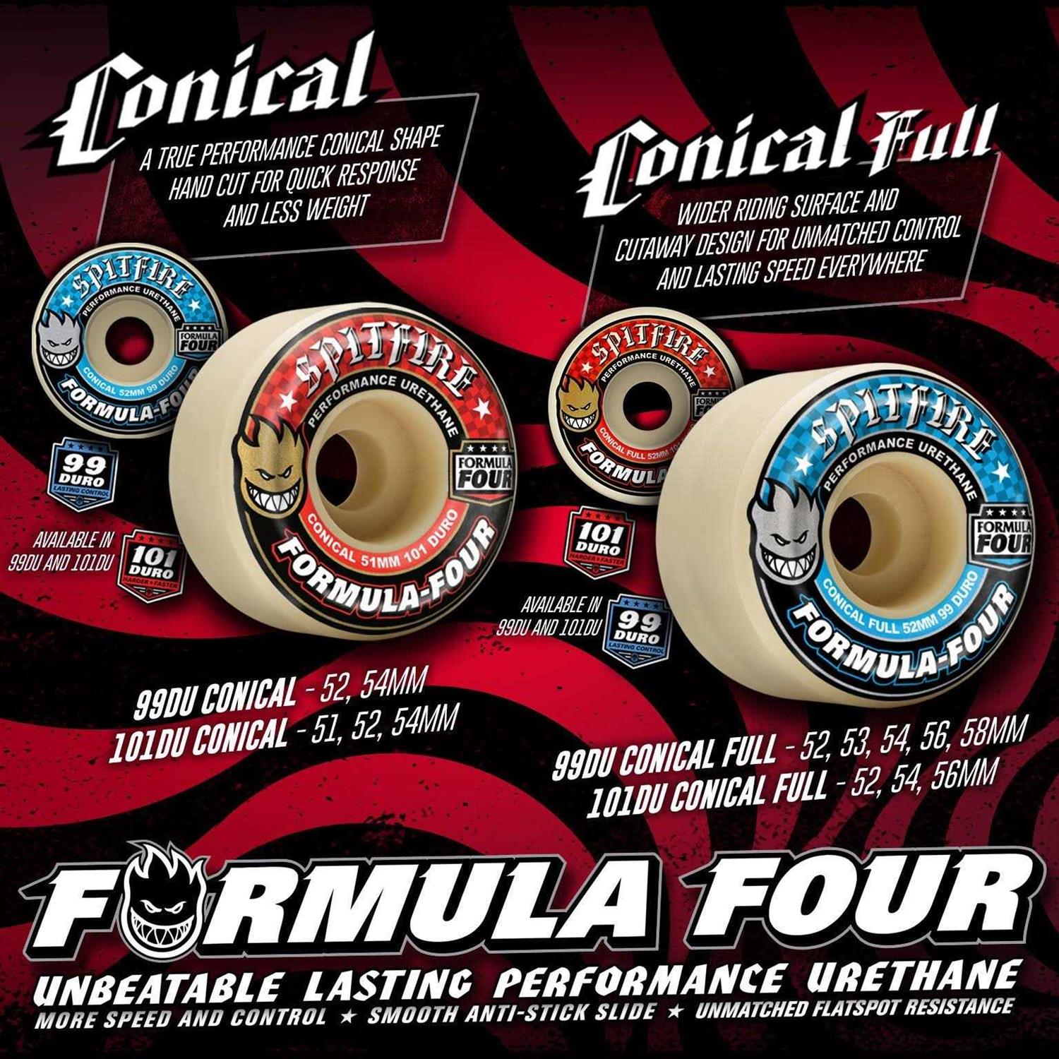 Spitfire Formula Four Wheels - Sports Supplies Online Store