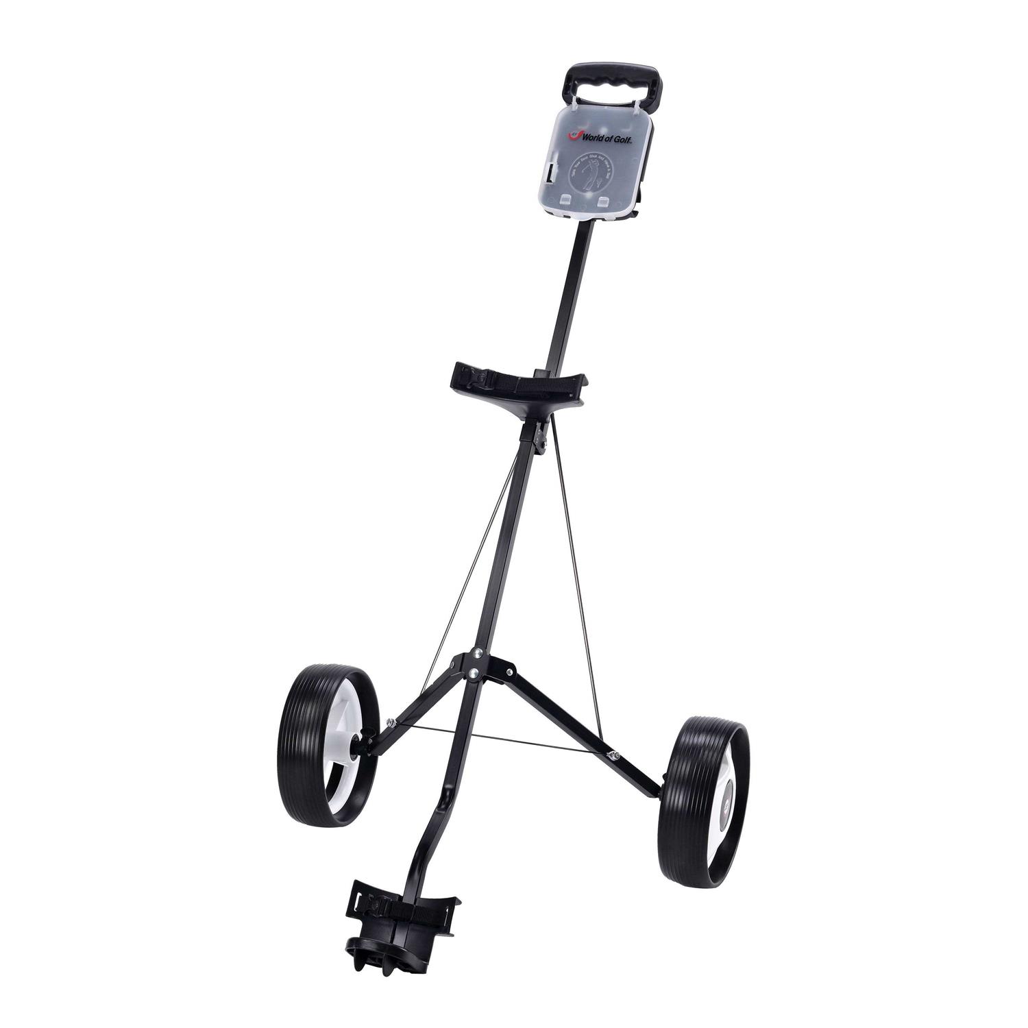 JEF World of Golf Deluxe Steel Pull Cart - Sports Supplies Online Store