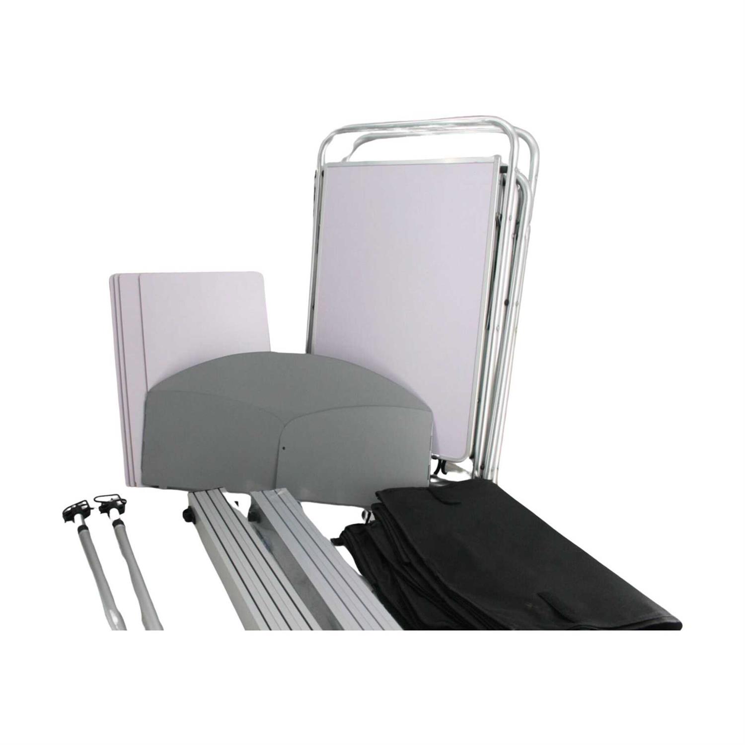 Seeutek Aluminum Portable Outdoor Camping Kitchen Table with Windscreen ...