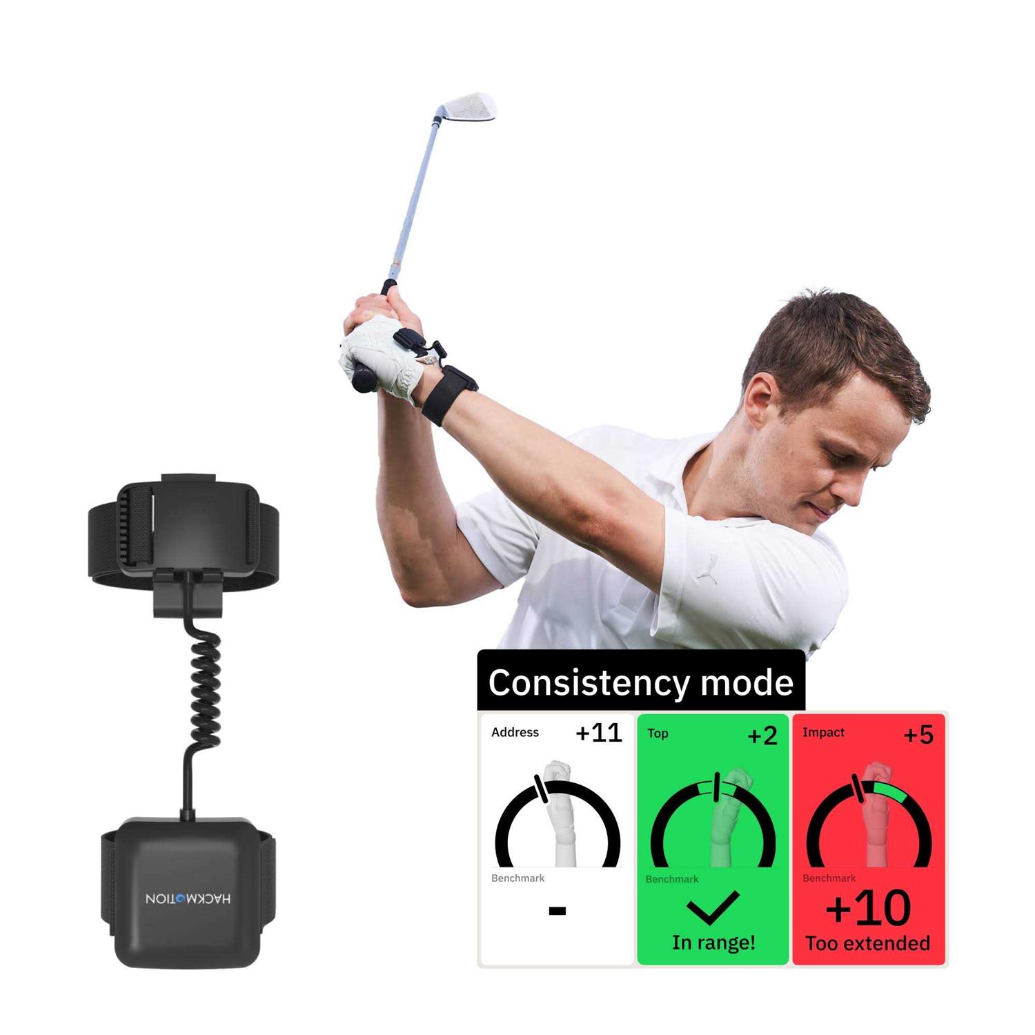 Hackmotion Plus Golf Swing and Wrist Angle Training Aid Provides Real ...