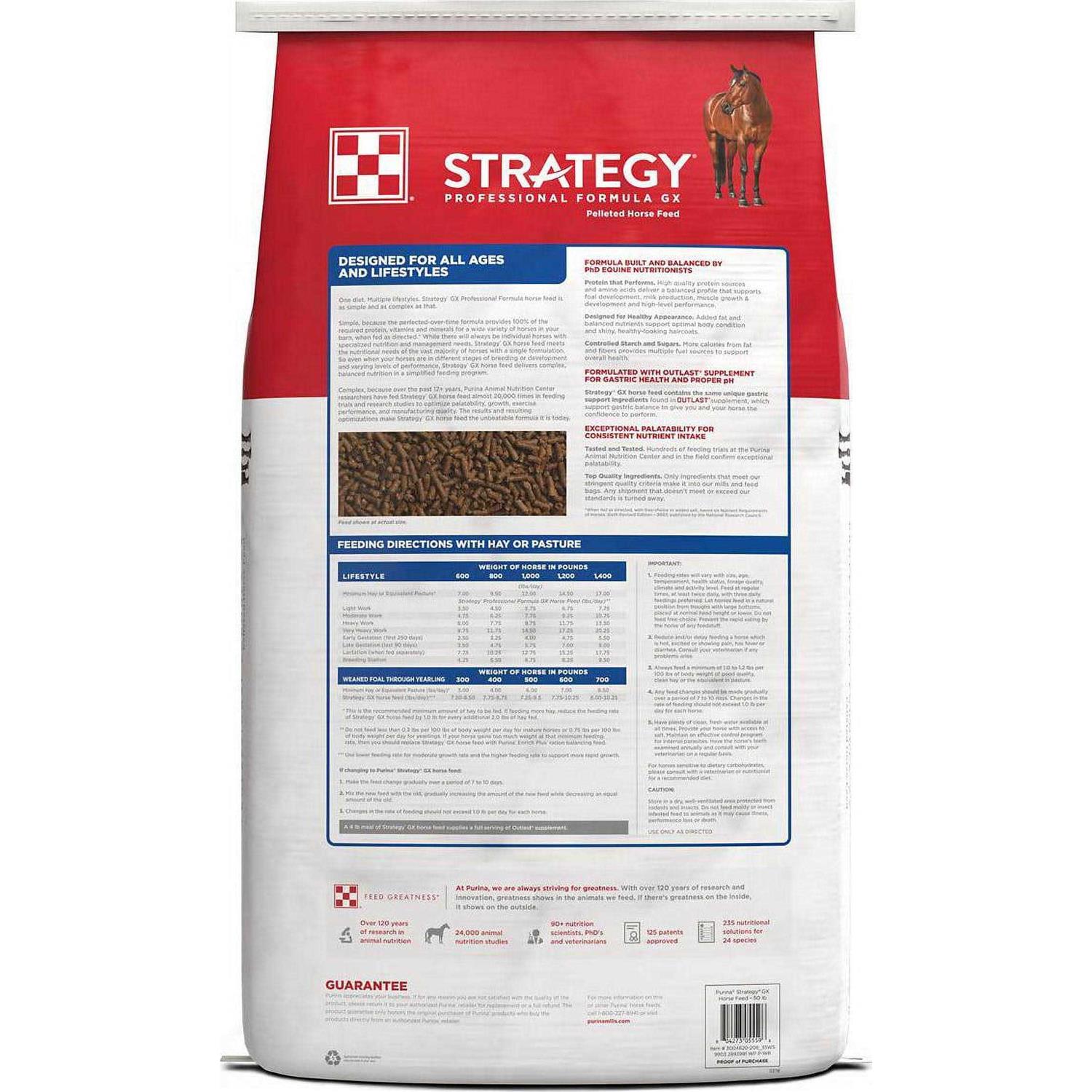 Purina Strategy Professional Formula GX Horse Feed - Sports Supplies ...
