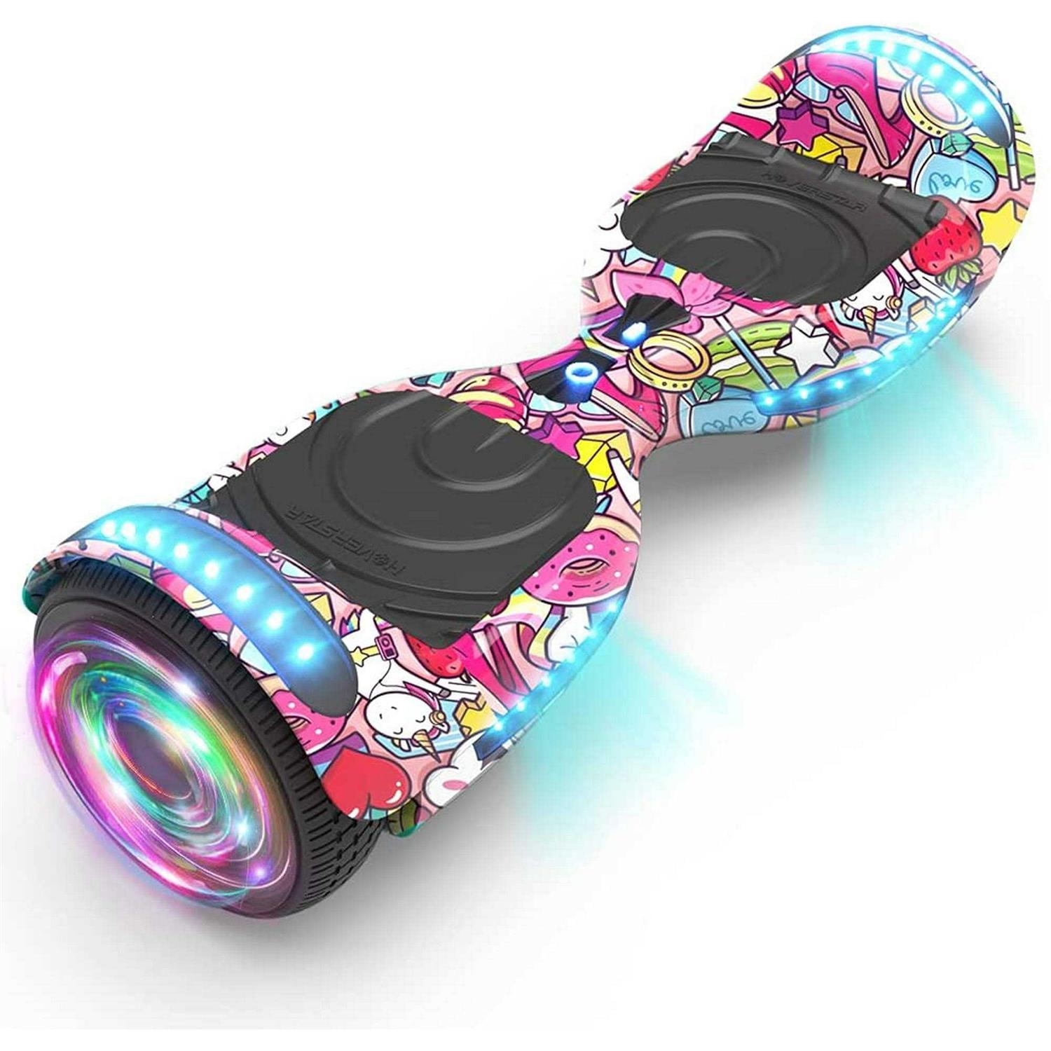 Hoverstar Flash Wheel Hoverboard 6.5 In. Bluetooth Speaker with LED ...