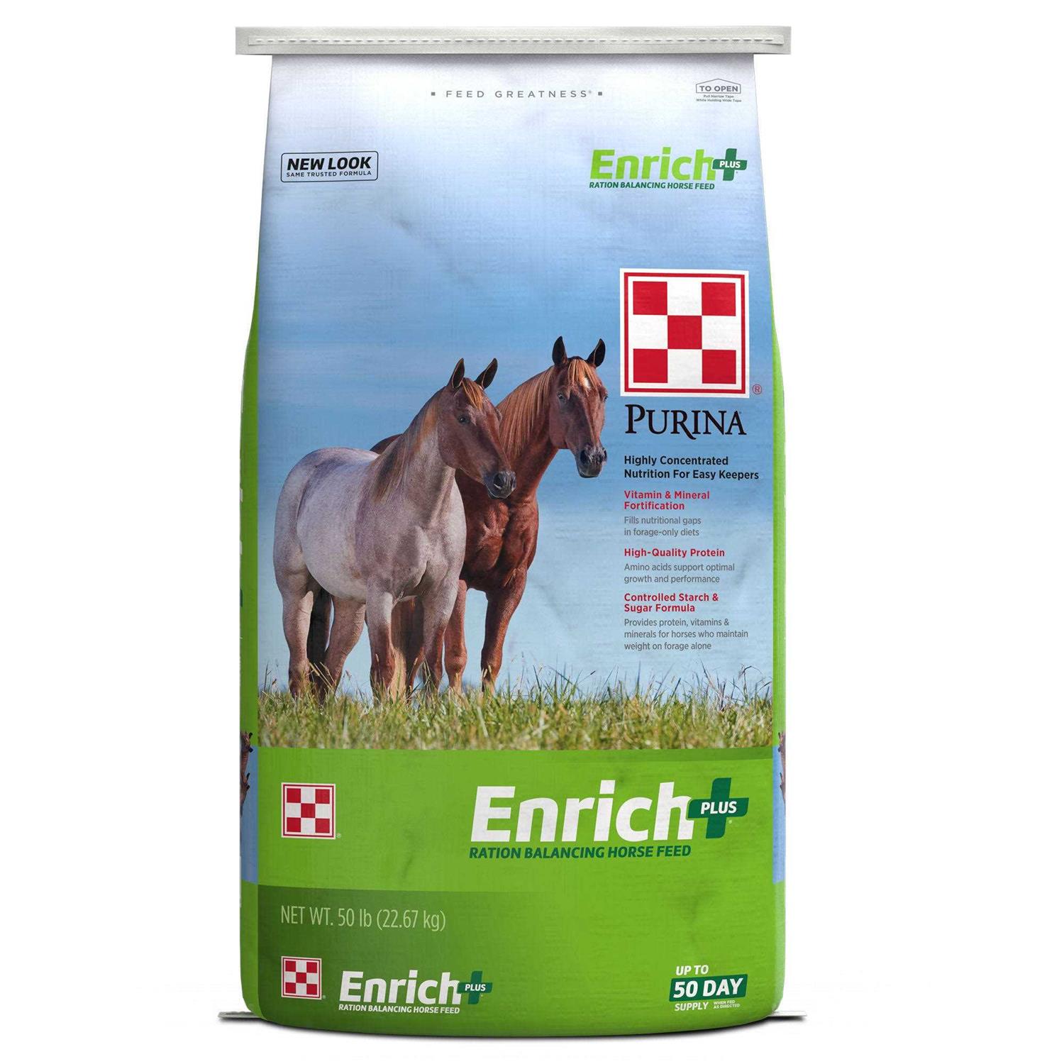Purina Enrich Plus Ration Balancing Horse Feed - Sports Supplies Online ...