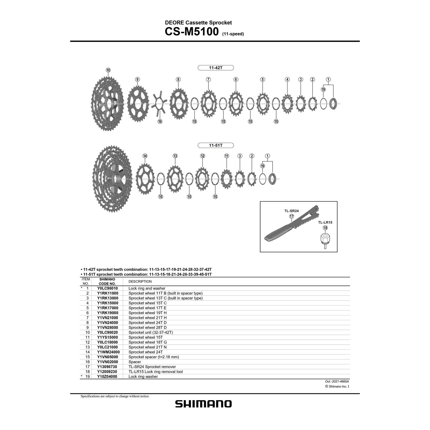 Shimano CS-M5100 Deore Cassette - Sports Supplies Online Store