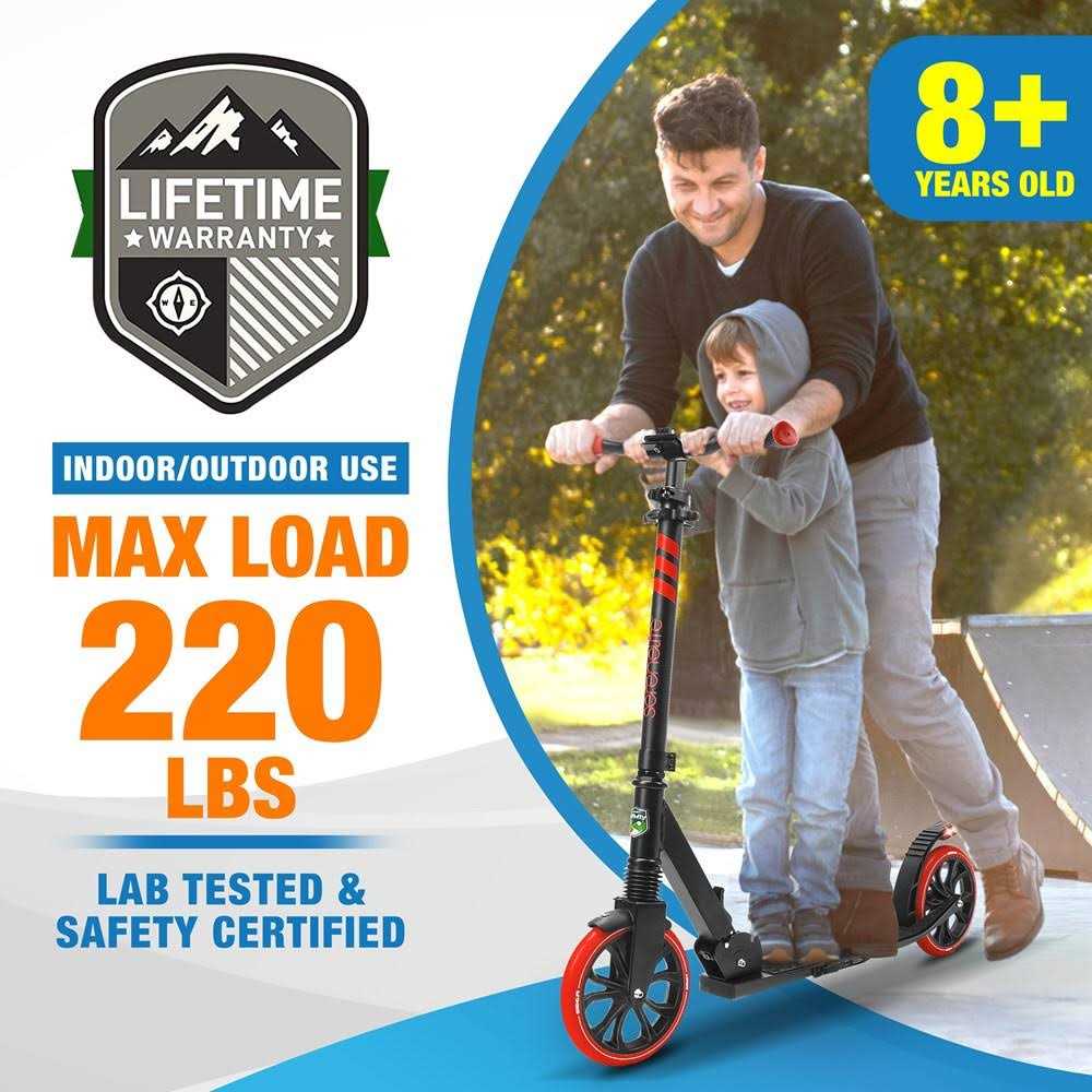 SereneLife Foldable Kick Scooter - Sports Supplies Online Store