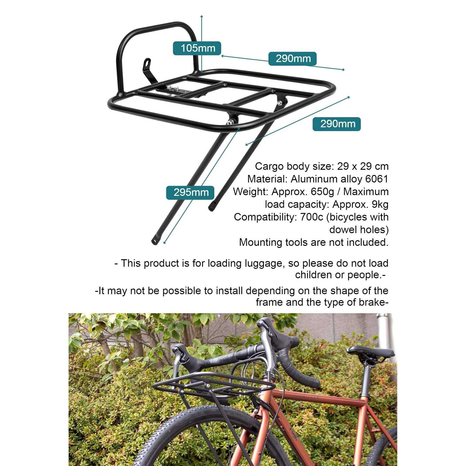 GORIX Bike Front Rack Carrier MTB Road Bicycle - Sports Supplies Online Store