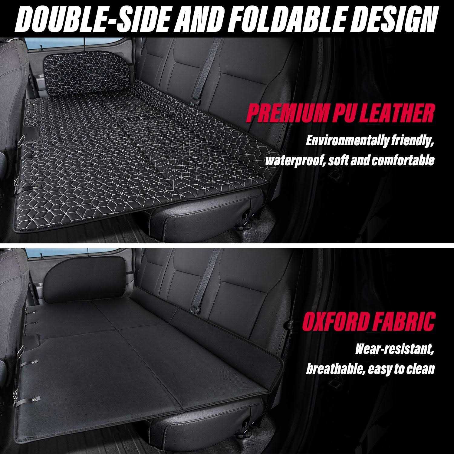 OHMU Non Inflatable Back Seat Extender Truck Bed Mattress for F150 /RAM ...