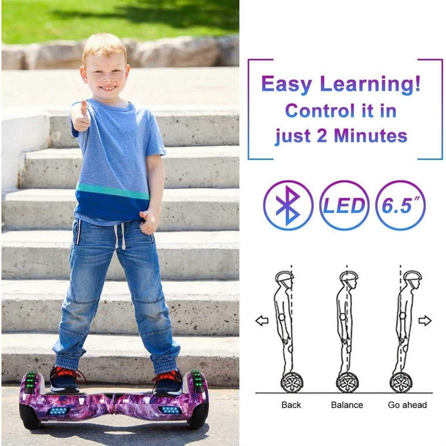 Lieagle Bluetooth Hoverboard with LED Lights Hoverboard Self-Balancing ...