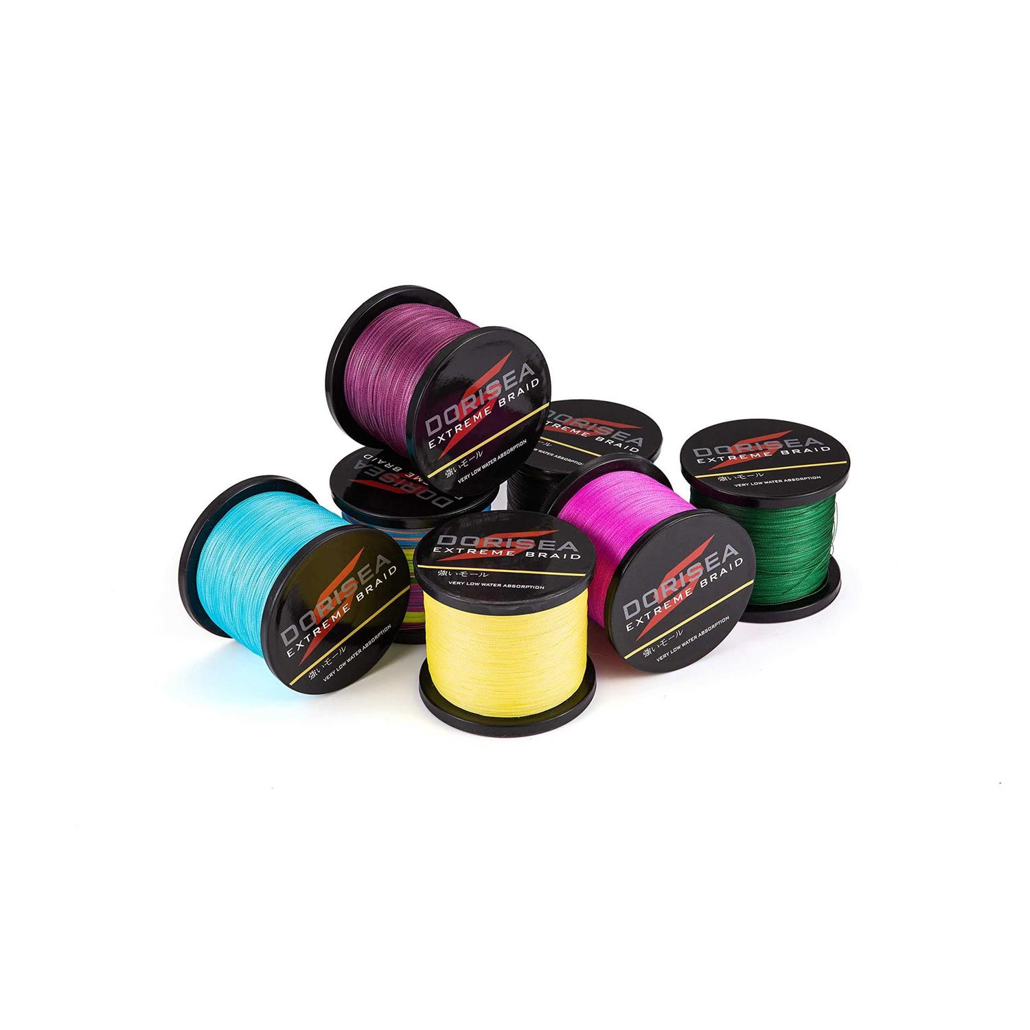 Dorisea Extreme Braid 100% Pe Multi-Color Braided Fishing Line 109Yards ...