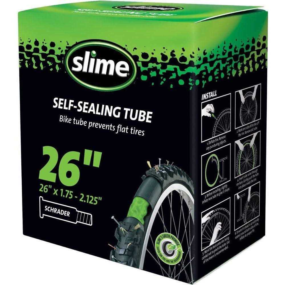 Slime Extra Strong Self-Sealing Bicycle Schrader Bike Inner Tube 2 Pack ...