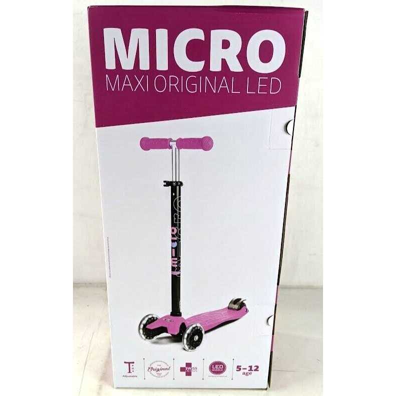 Micro Kickboard Maxi Kick Scooter with LED Lights - Sports Supplies ...