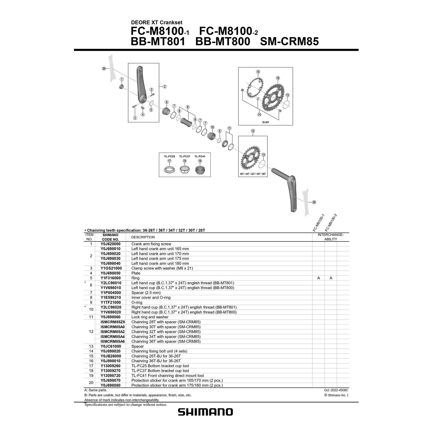 Shimano XT SM-CRM85 1x Chainring - Sports Supplies Online Store
