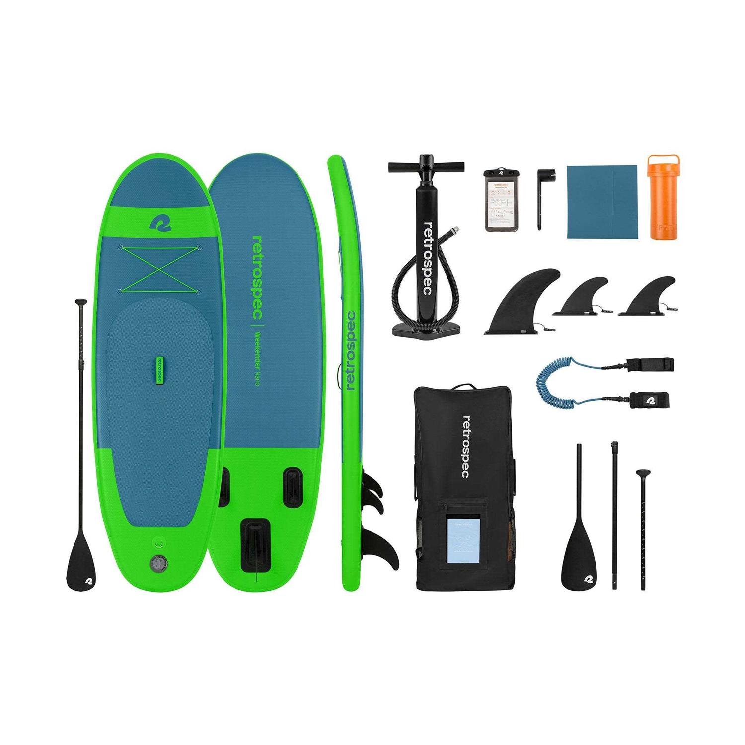 Retrospec Weekender Nano 8' Kids' Inflatable Stand Up Paddle Board ...