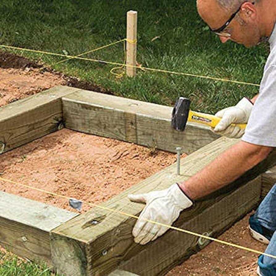 Heavy Duty Round Metal Landscape & Paver Edging Anchoring Stake ...