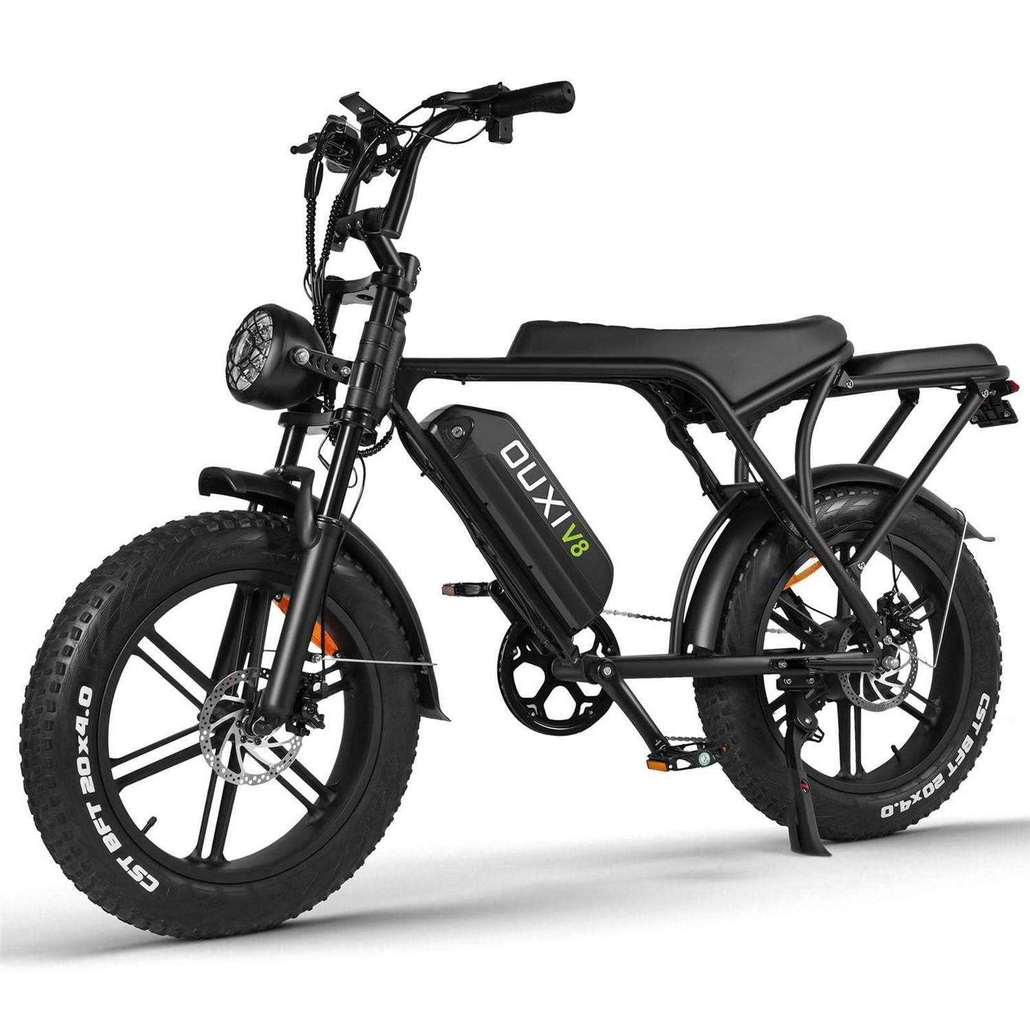 OUXI V8 Electric Bike Adults Electric Mountain Bike with 750W Motor 48V 15Ah Removable Larger ...