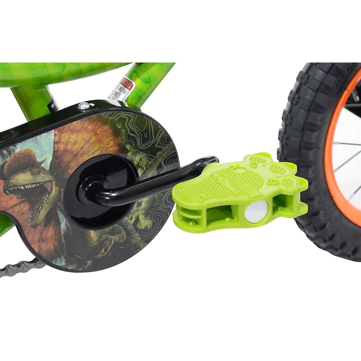 Jurassic World 12-inch Raptor Boy's Bicycle with Training Wheel, Green ...