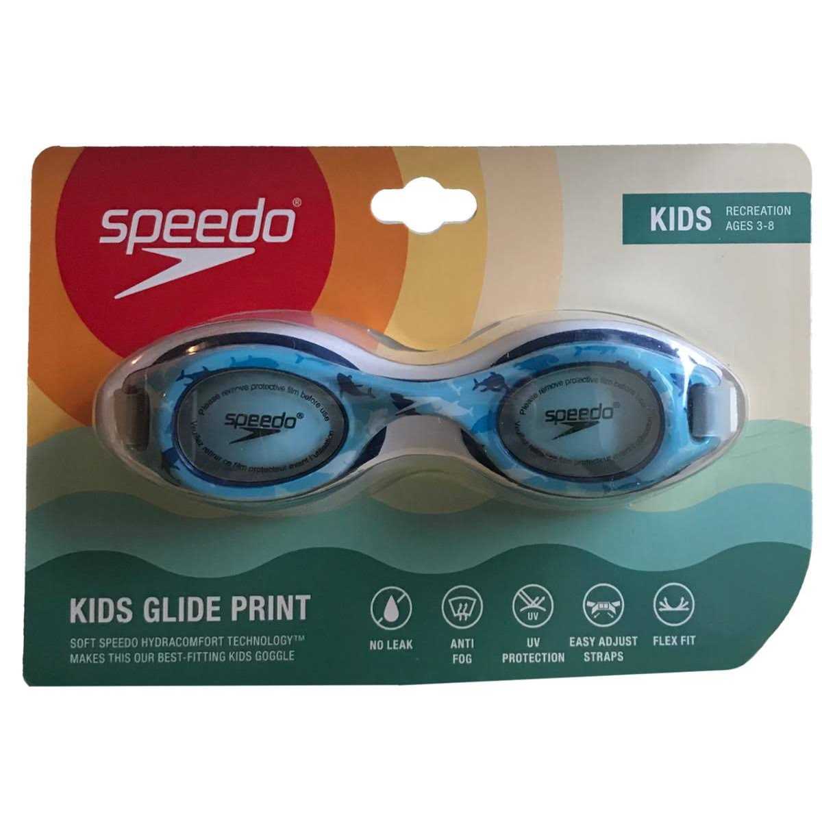 Speedo Glide Print Kids Goggles - Sports Supplies Online Store