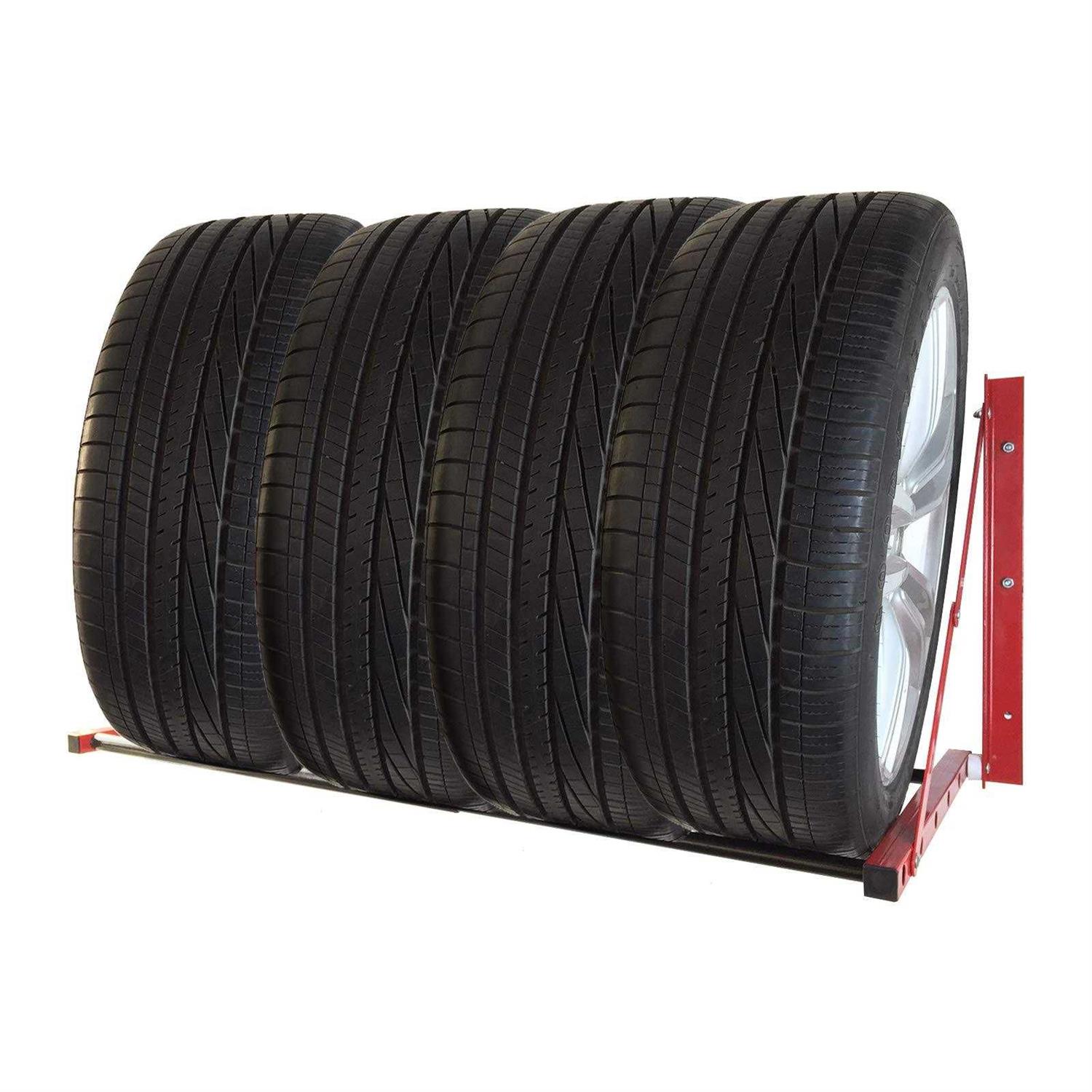 Roblock Folding Tire Wheel Storage Rack Wall Mount Multi-Tire Rack ...