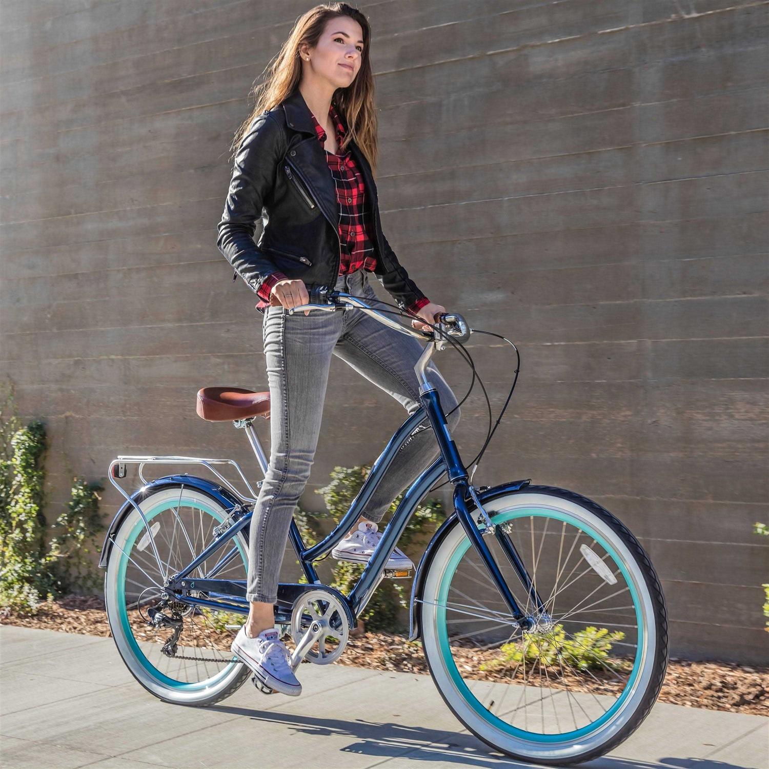 sixthreezero EVRYjourney Women's 3-Speed Step-Through Hybrid Cruiser ...