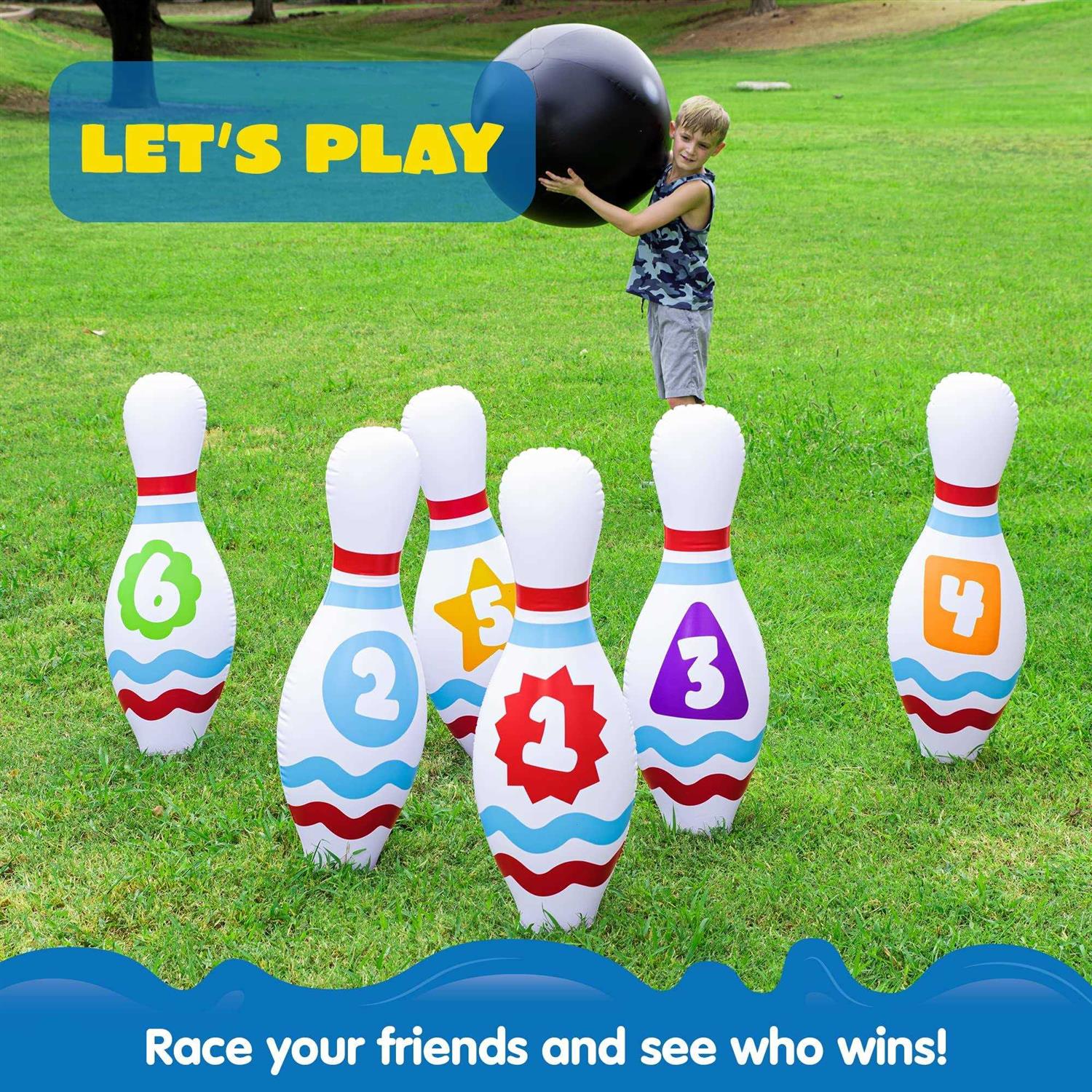 Joyin Giant Inflatable Bowling Set for Kids and Adults - Sports ...