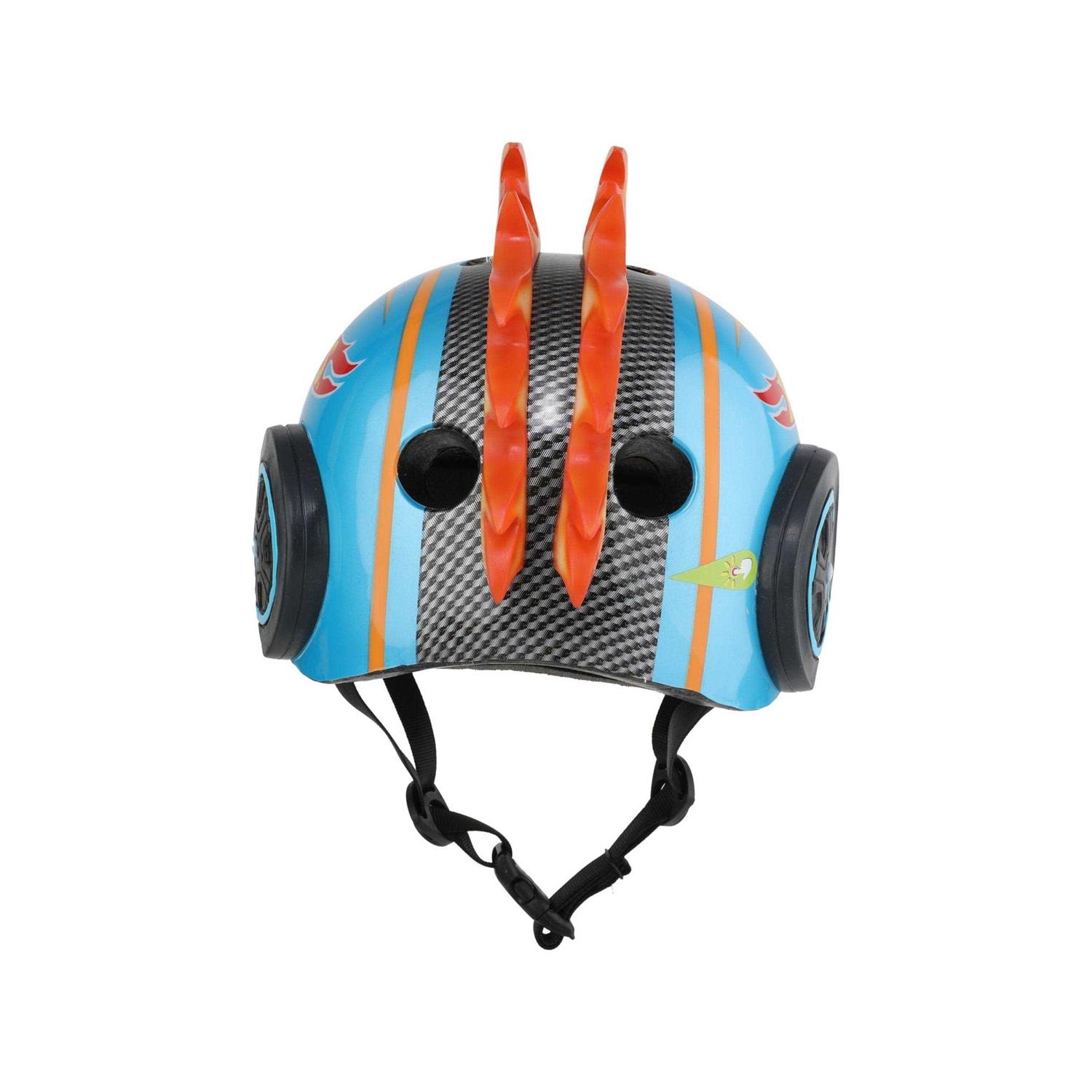 Hot Wheels 3D Kids Light-Up LED Bike Helmet Mohawk Helmet for Ages 5 to ...