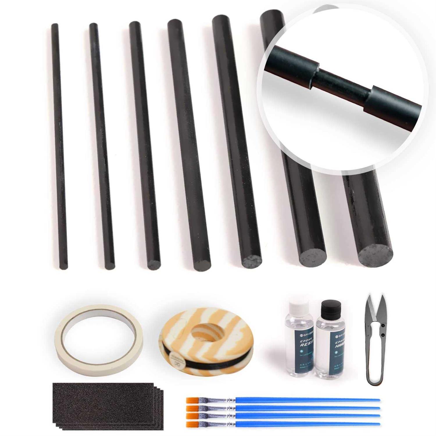 Fishing Rod Repair Kit Complete,All-in-one Supplies with Glue for ...