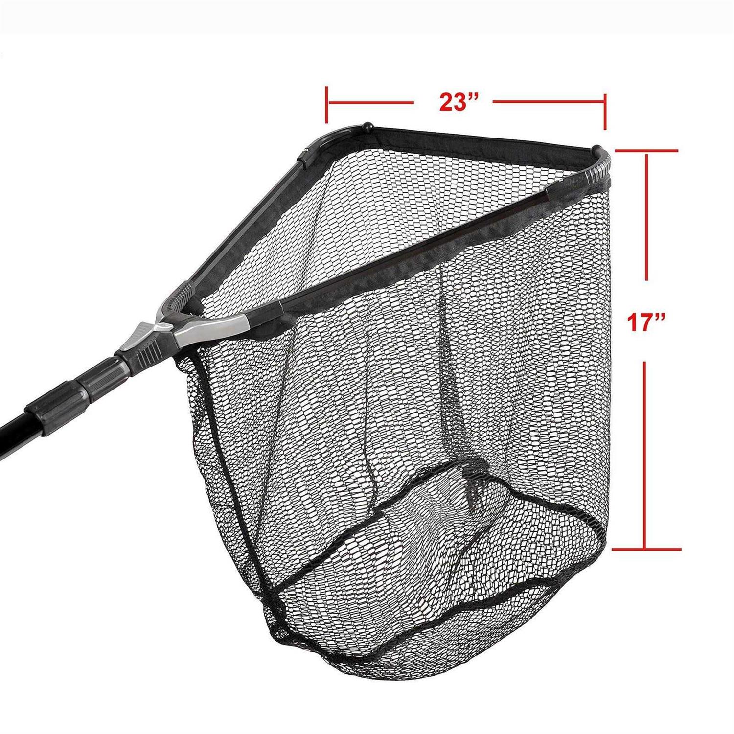 Fiblink 118 inches Folding Fishing Landing Net Fish Net with Extending ...