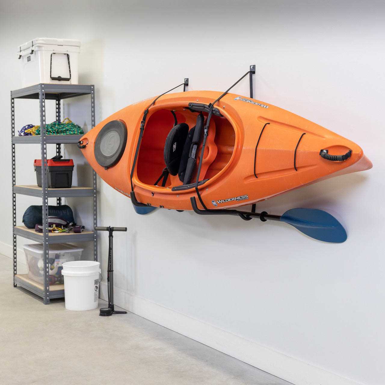 Storeyourboard Roanoke Kayak Storage Rack Holds 100 lbs Kayak Wall ...