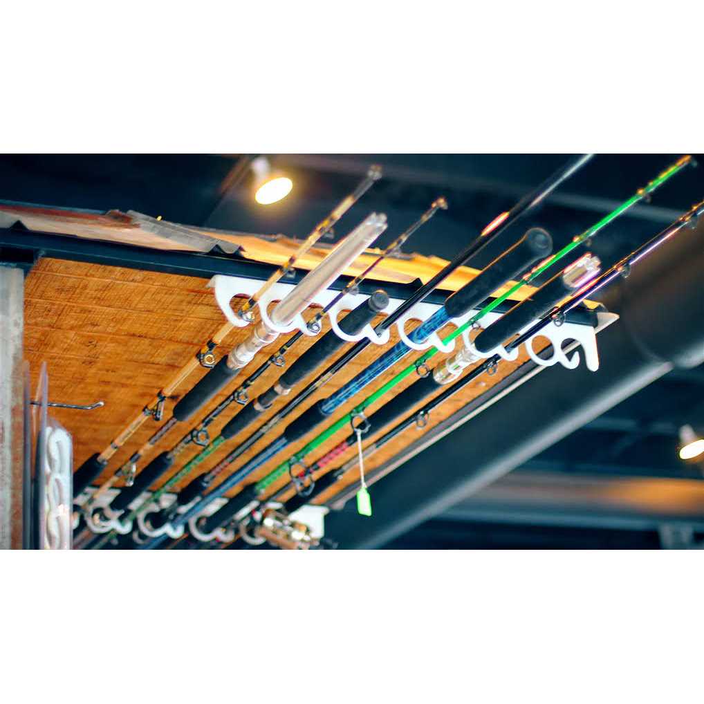 Piranha Fd011 Overhead and Wall Mount Fishing Rod Rack - Sports ...