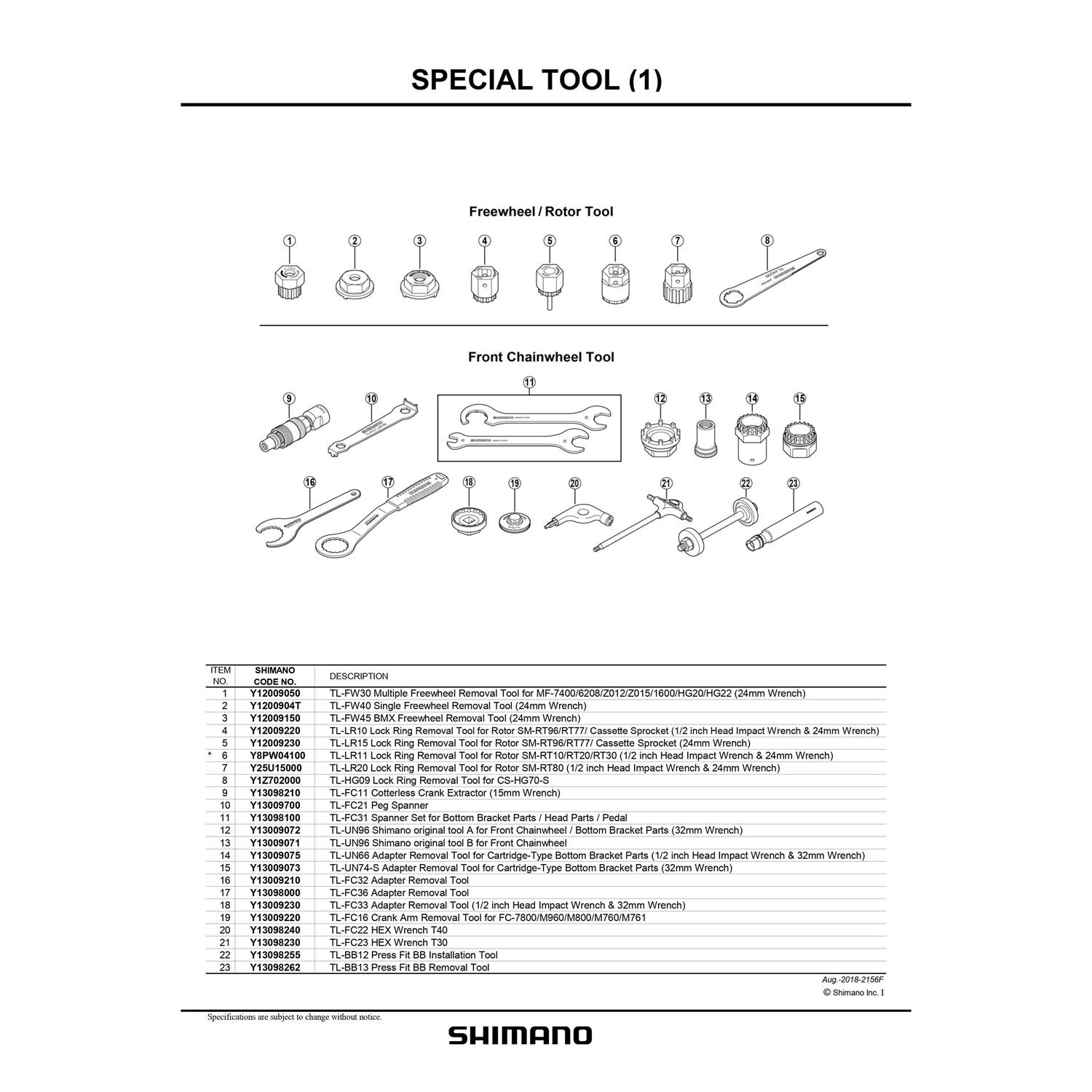 Shimano TL-FC16 Crank Arm Installation Tool - Sports Supplies Online Store